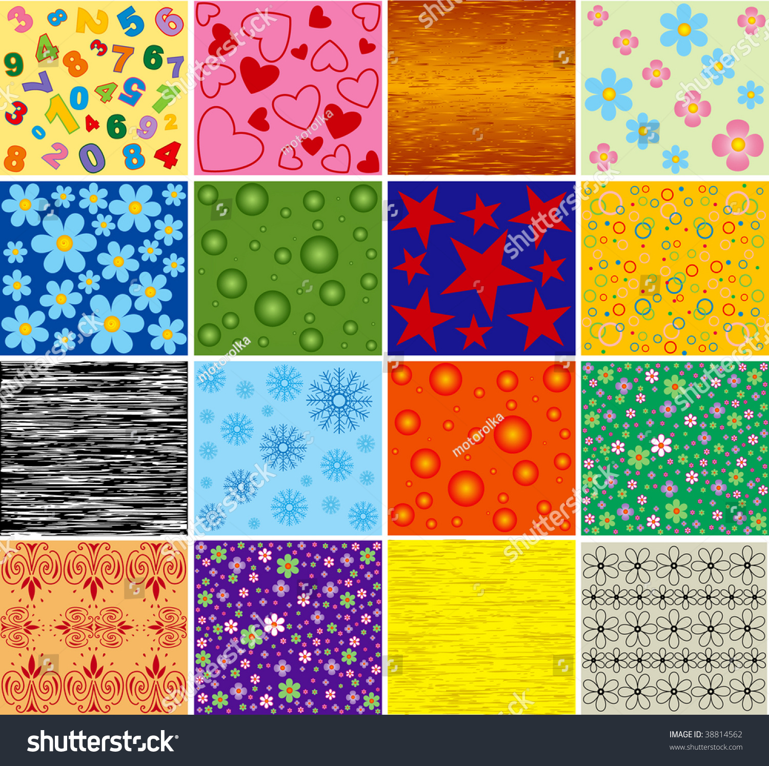 Collection Backgrounds Vector Stock Vector (Royalty Free) 38814562