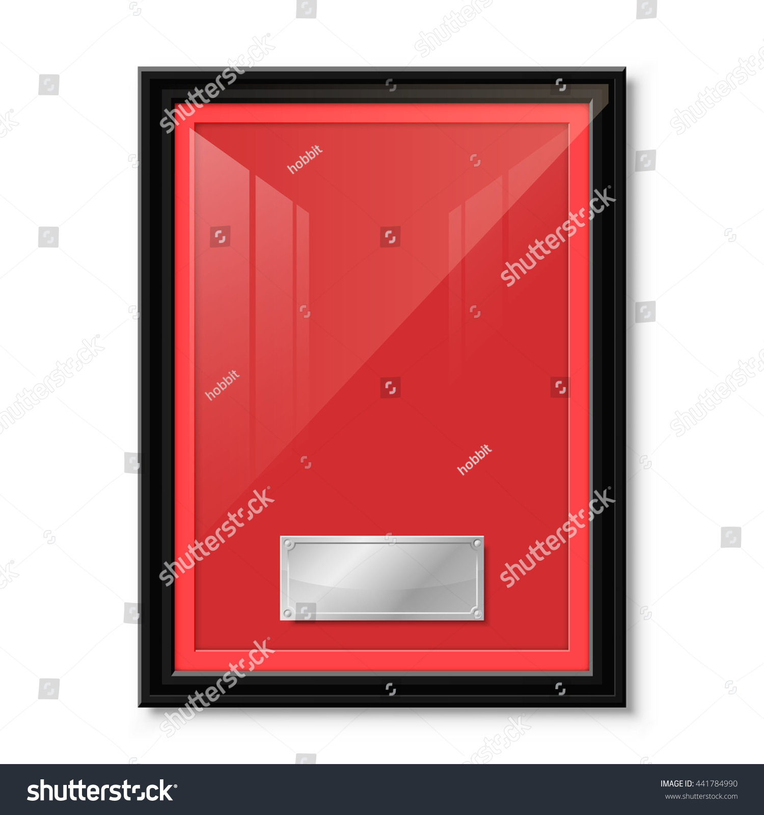 Collector Frame On Wall Template Design Stock Vector (Royalty Free ...