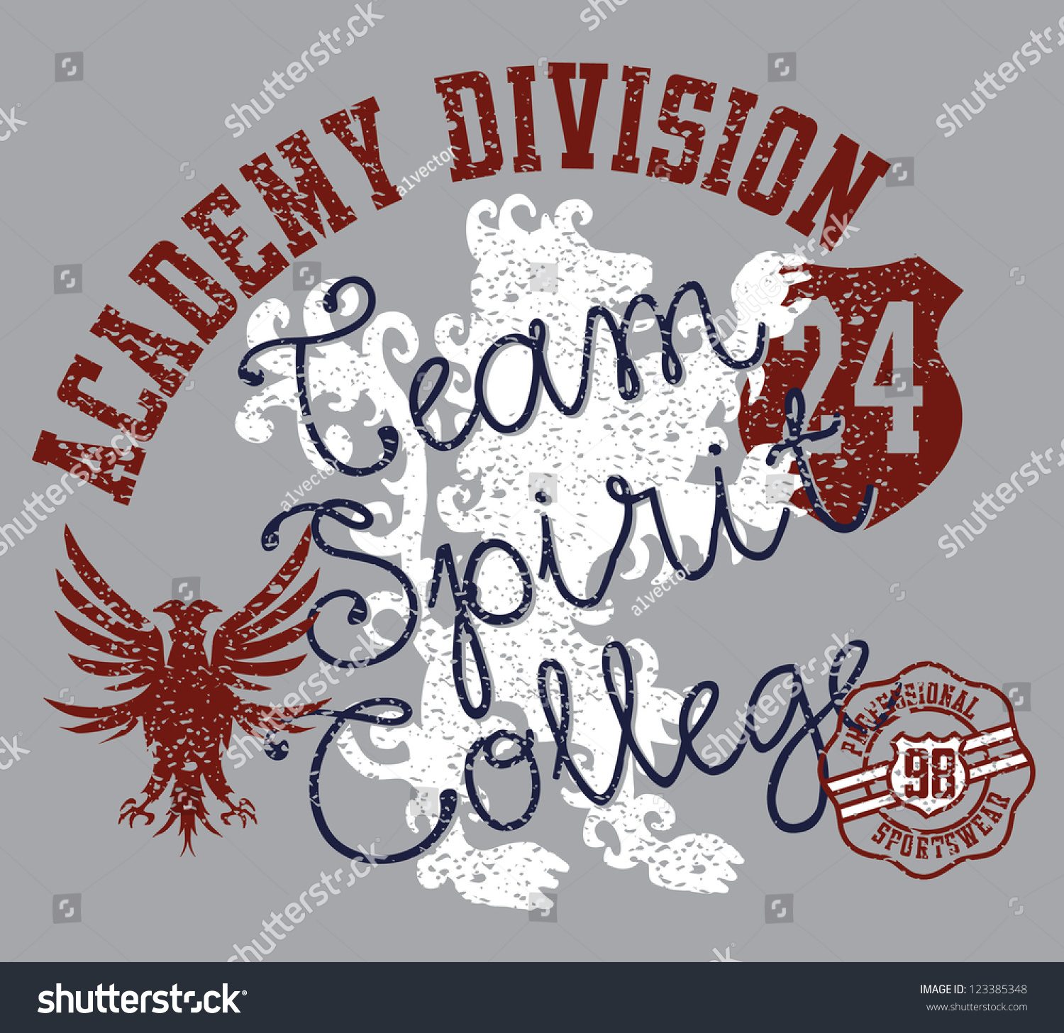 College Badge Vector Art Stock Vector (Royalty Free) 123385348 ...