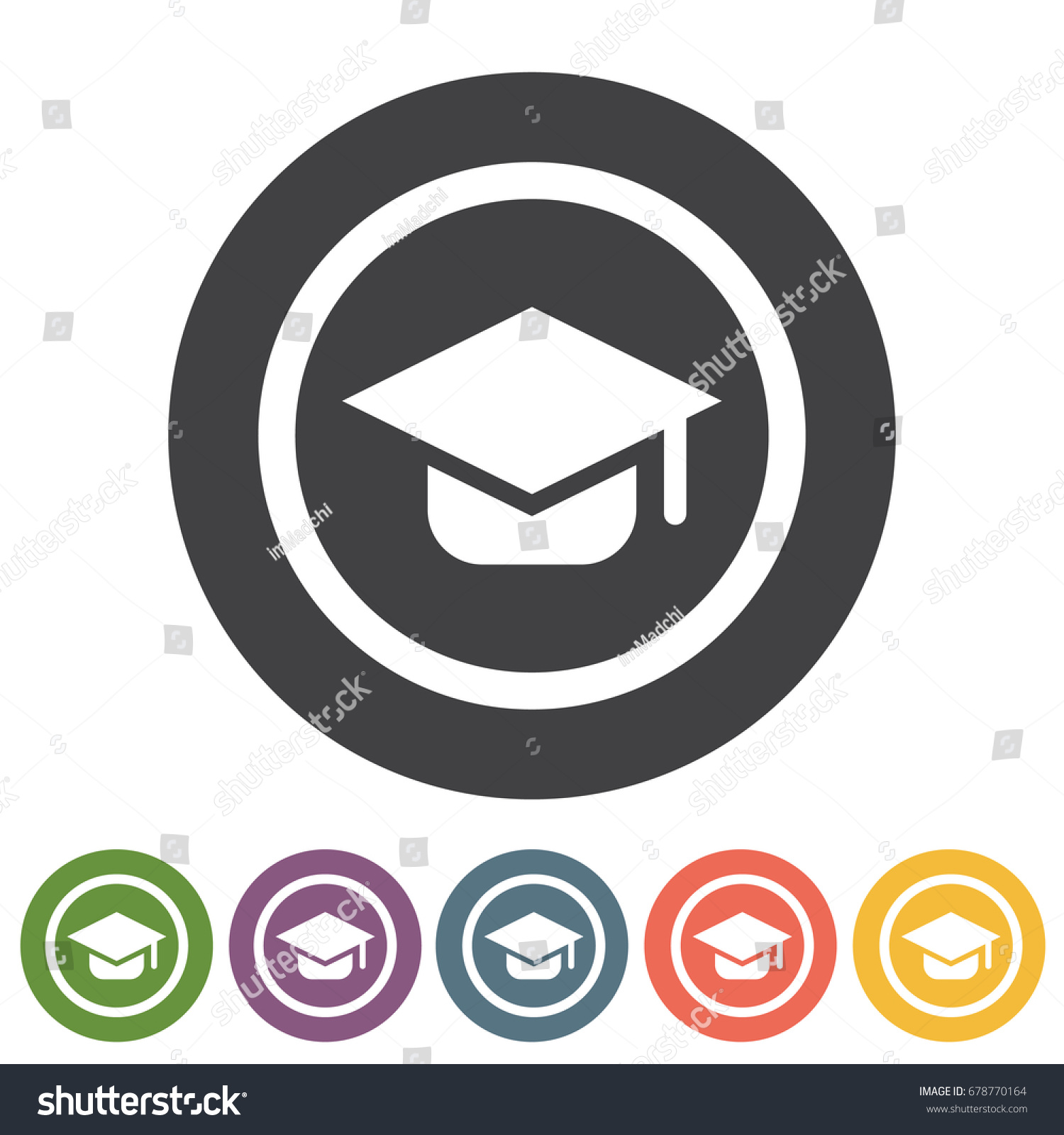 College Icons Vector Illustration Stock Vector (Royalty Free) 678770164 ...