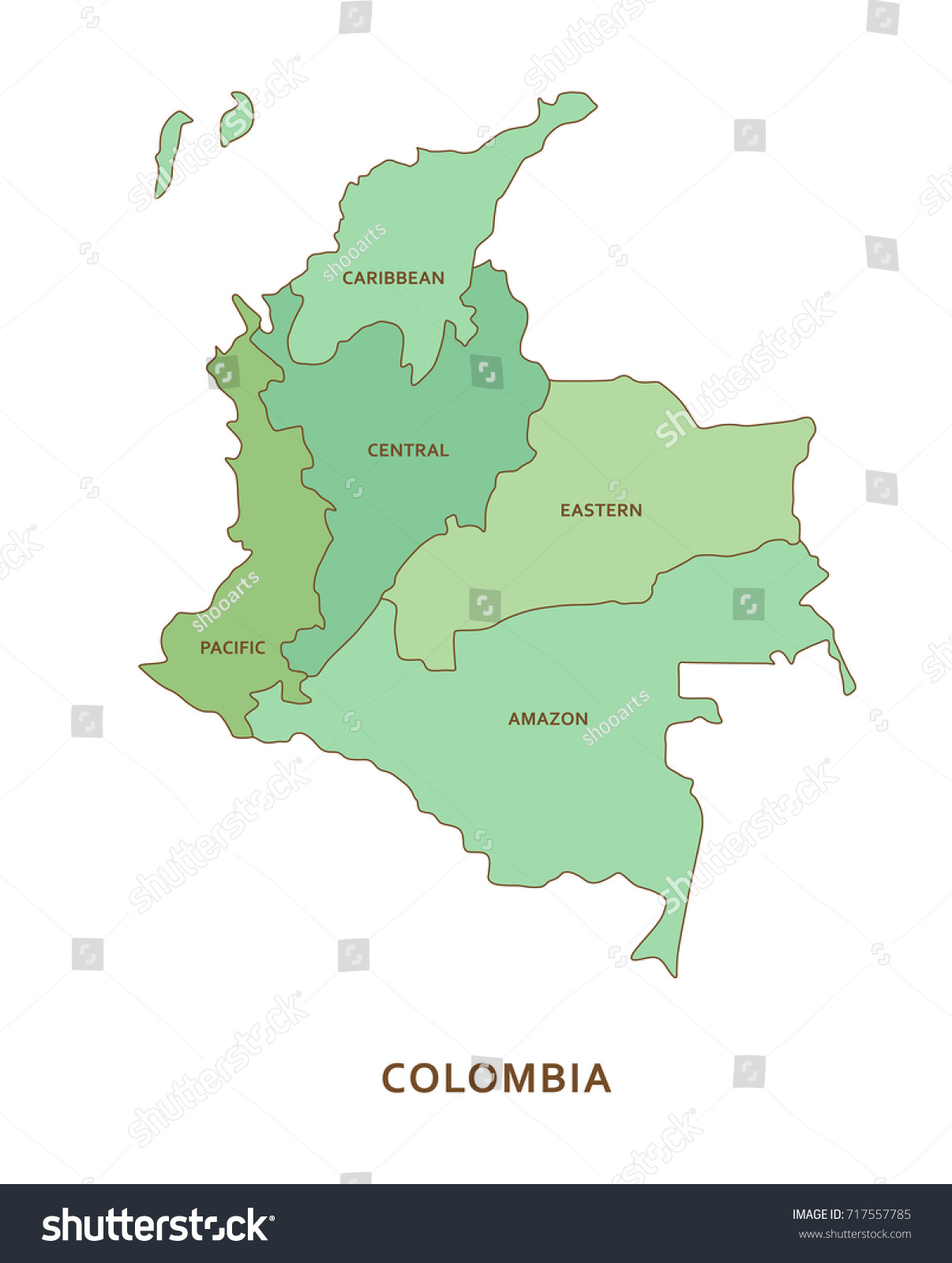 2,768 imágenes de Mapa de regiones colombia - Imágenes, fotos y ...
