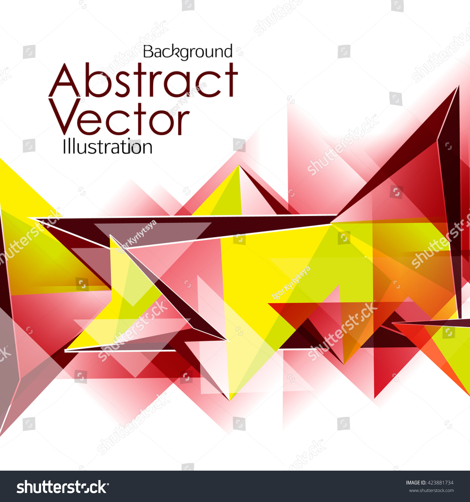 Color Abstract Shapes Objects Vector Illustration Stock Vector (Royalty ...