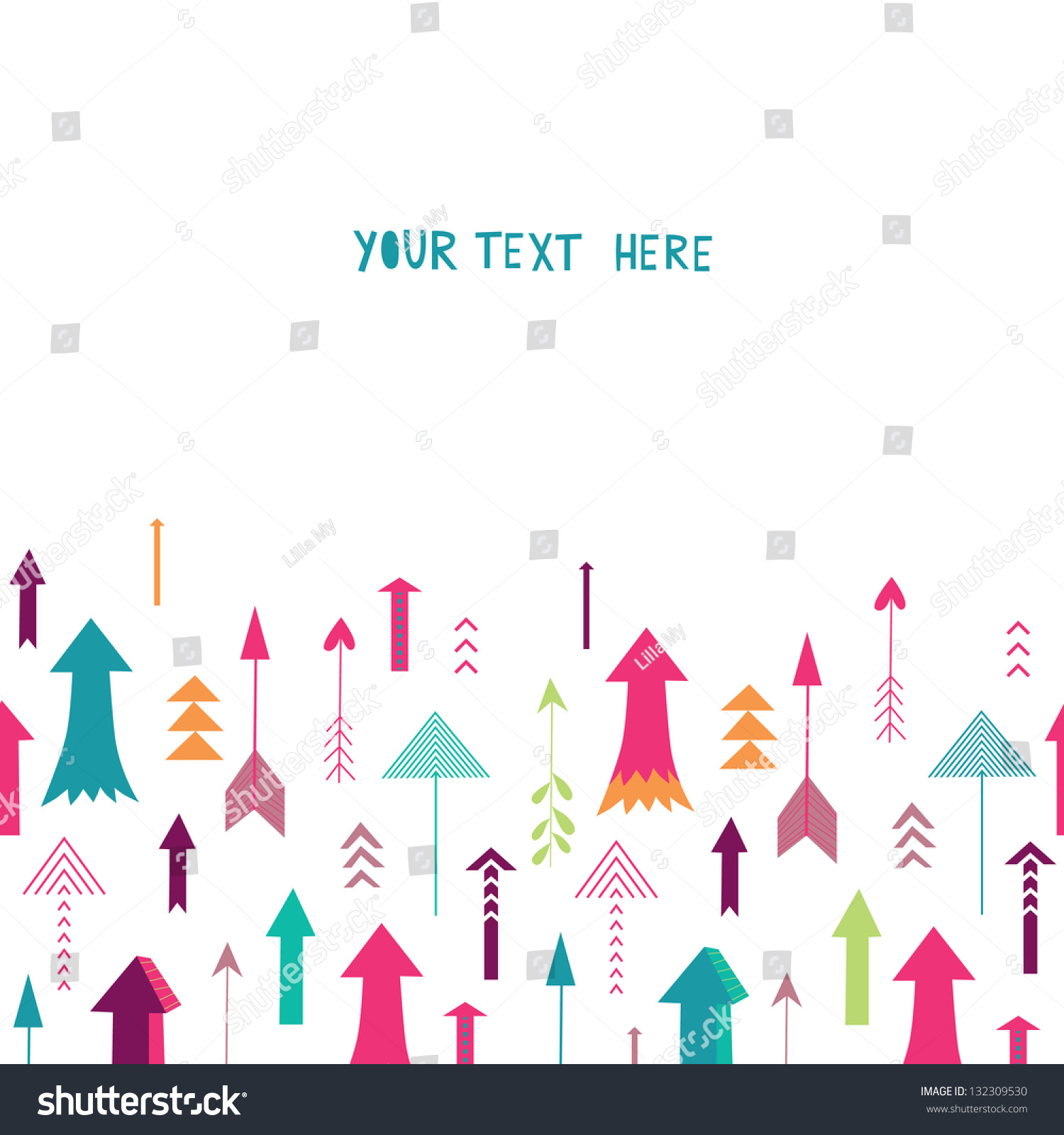 Color Arrows Flight Stock Vector (Royalty Free) 132309530 | Shutterstock