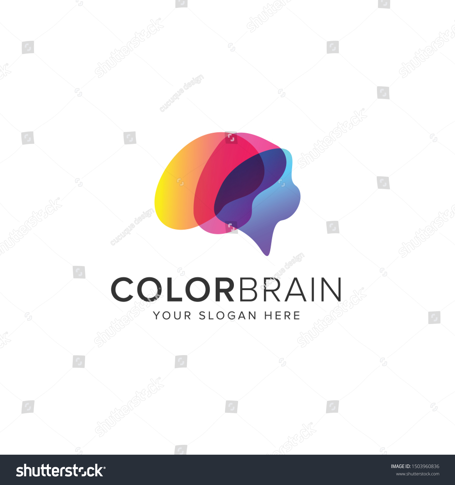 Color Brain Logo Vector Icon Stock Vector (Royalty Free) 1503960836 ...