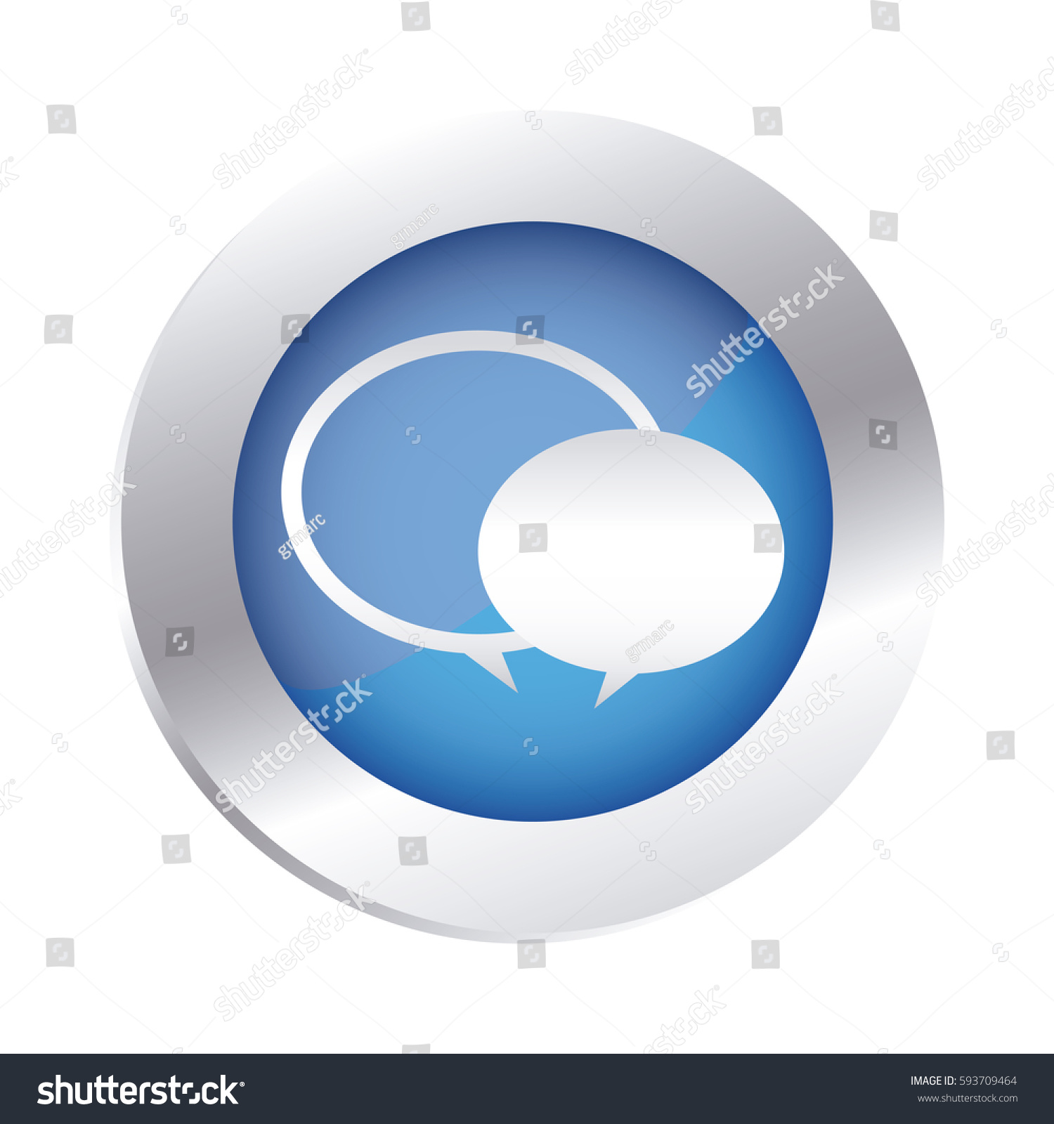 Color Circular Emblem Speech Bubbles Vector Stock Vector (Royalty Free ...