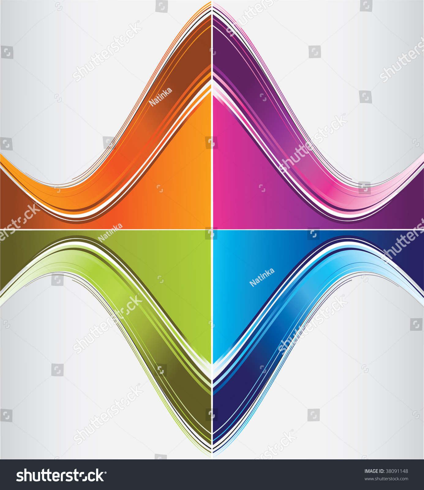 Color Curve Backgrounds Stock Vector Illustration 38091148 : Shutterstock
