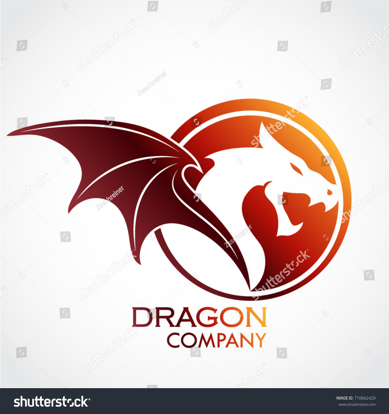 Color Dragon Logo Stock Vector (Royalty Free) 710662429 | Shutterstock
