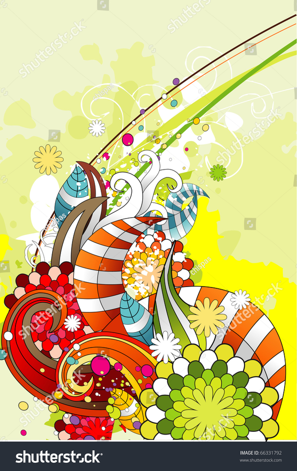 Color Fantasy Vector Ilustration Stock Vector (Royalty Free) 66331792