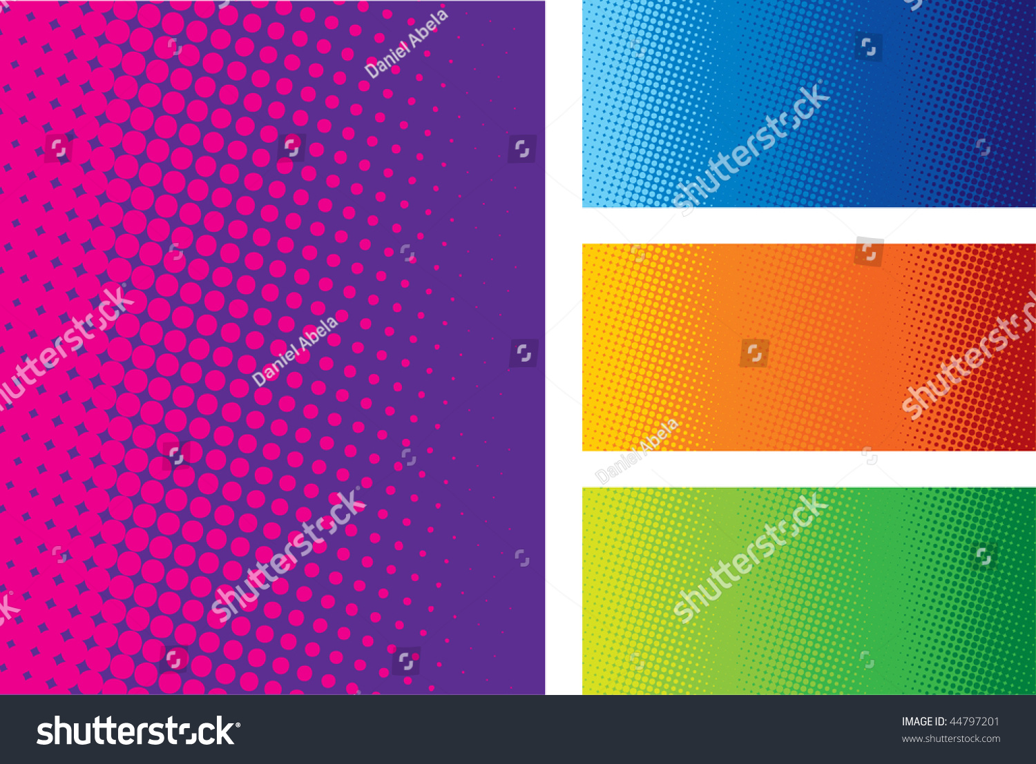 Color Halftones Stock Vector Illustration 44797201 : Shutterstock