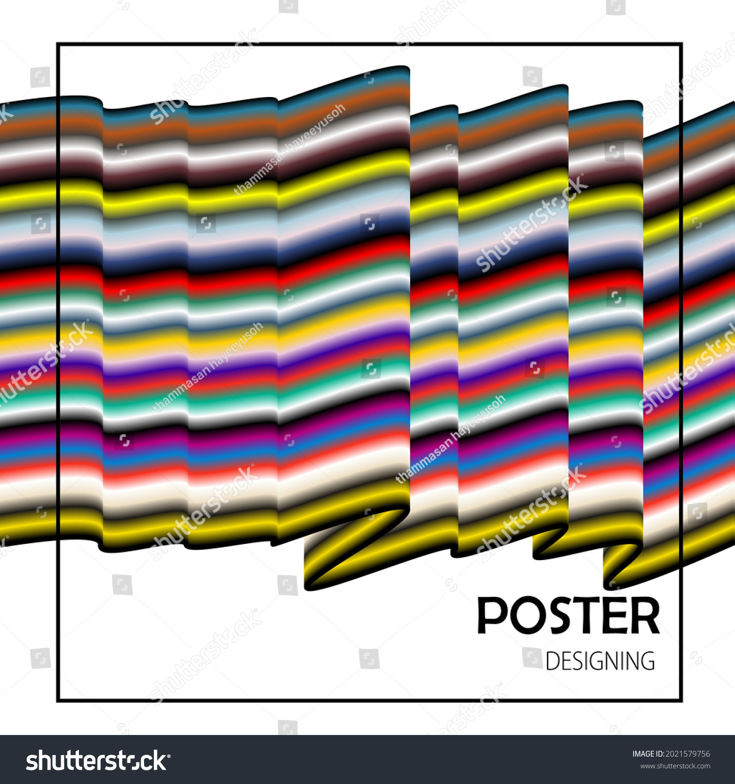 Color Illusion Using Blended Lines Stock Vector (Royalty Free ...