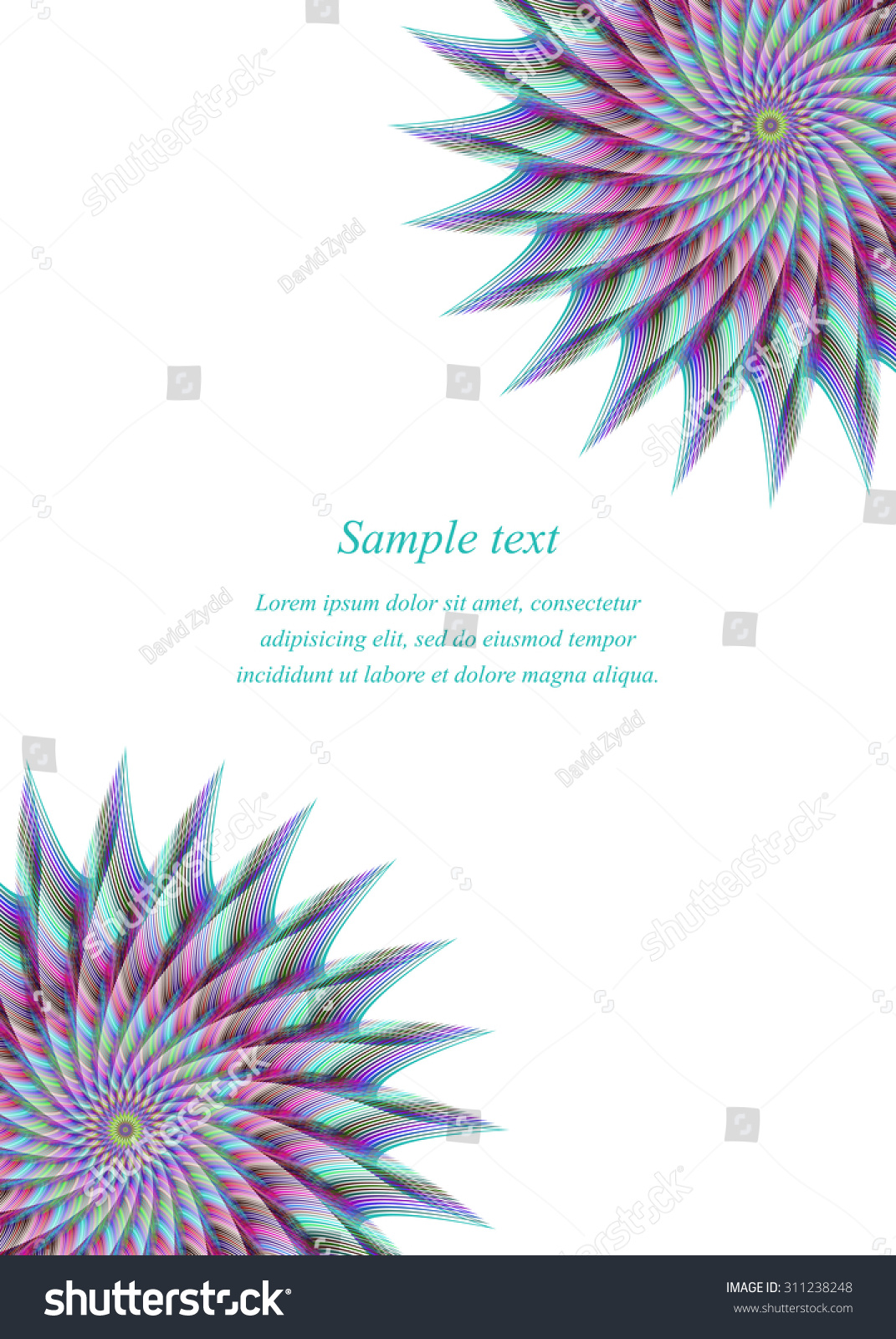 Color Page Corner Design Template Stock Vector (Royalty Free) 311238248 ...