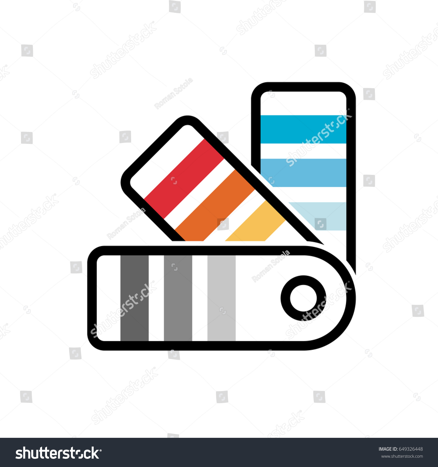Color Palette Guide Picker Sampler Icon Stock Vector (Royalty Free ...