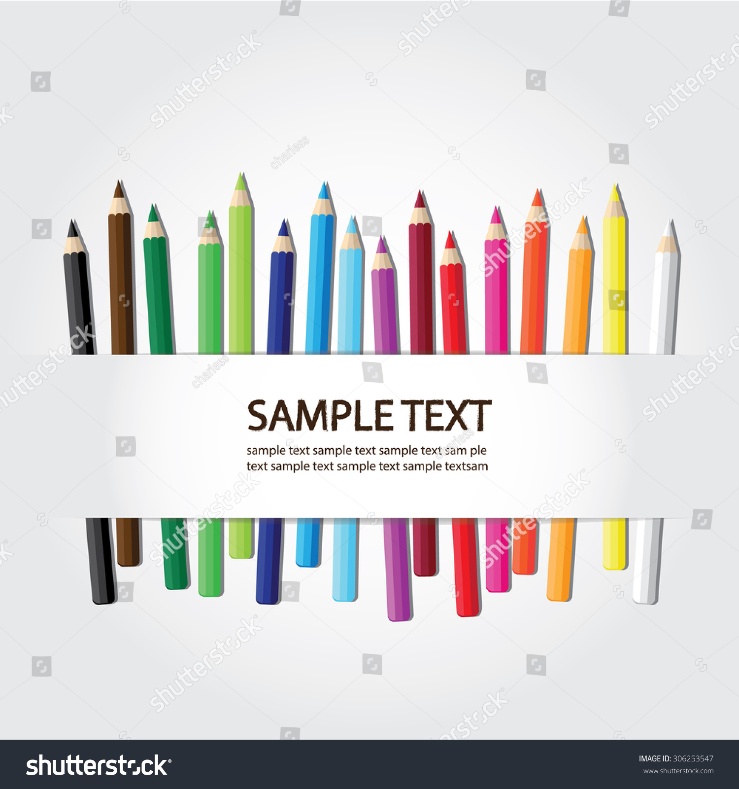 Color Pencil Vector Illustration Stock Vector (Royalty Free) 306253547 ...