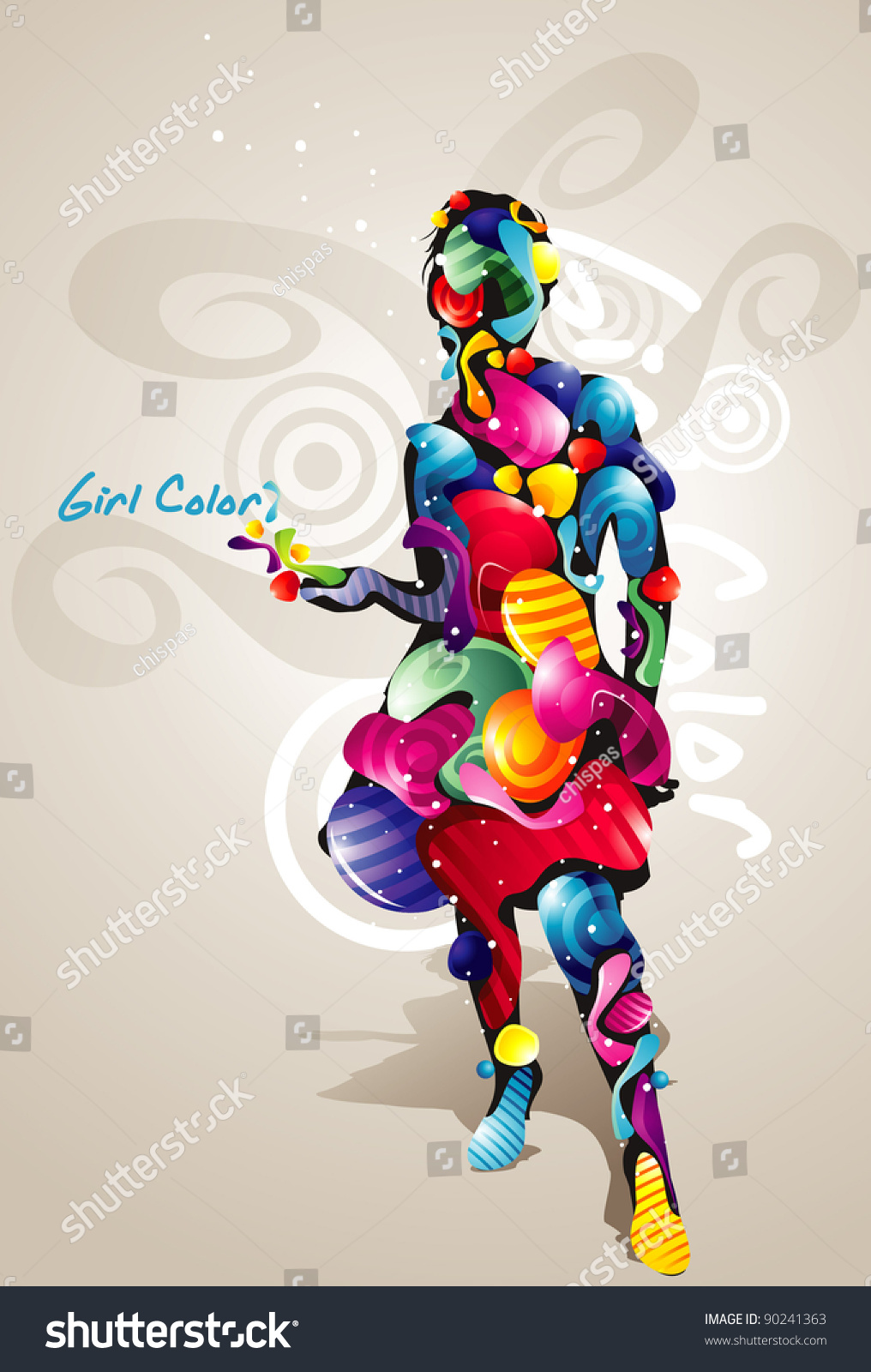 Color People Vector Design Stock Vector (Royalty Free) 90241363