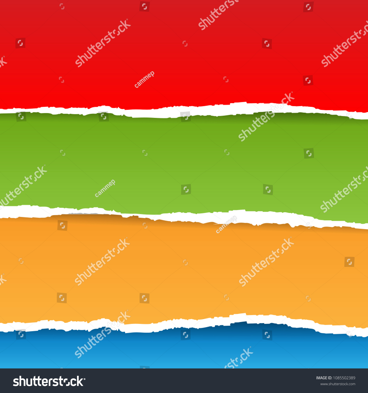 Color Torn Paper Vector Illustration Stock Vector (Royalty Free ...