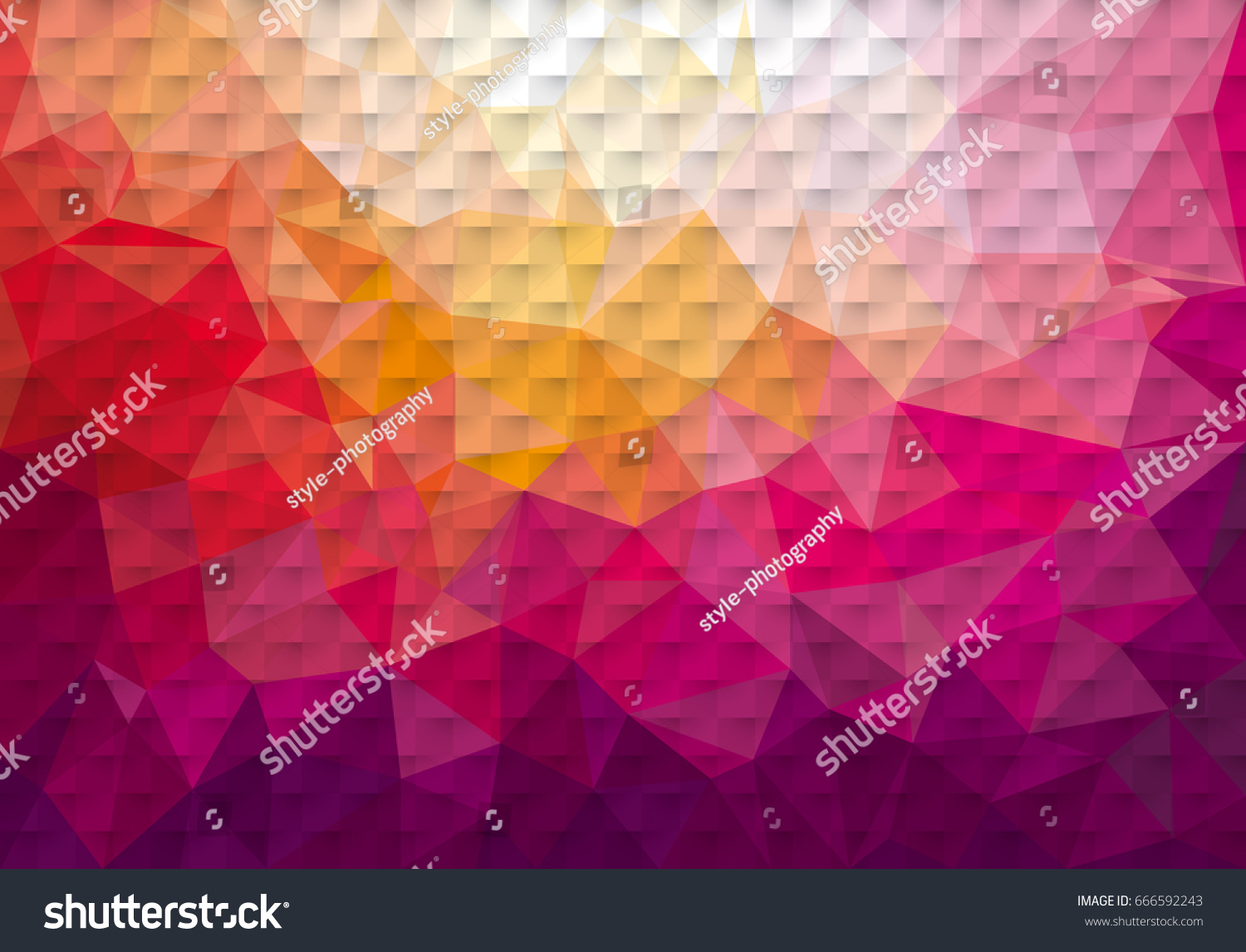 Colored Checkered Low Poly Background Eps Stock Vector (Royalty Free ...