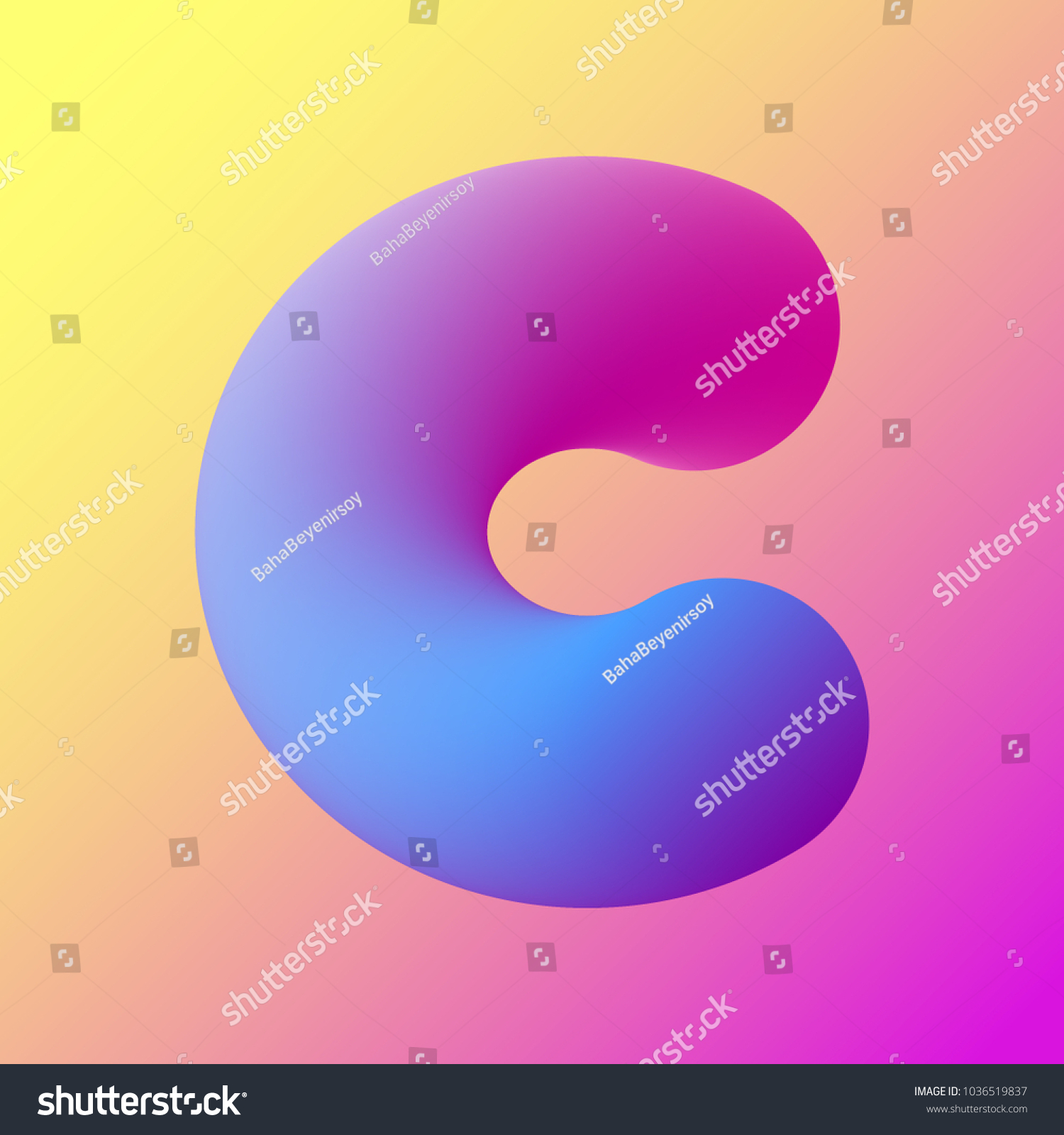 Colored Bubble Font Alphabet Stock Vector (Royalty Free) 1036519837
