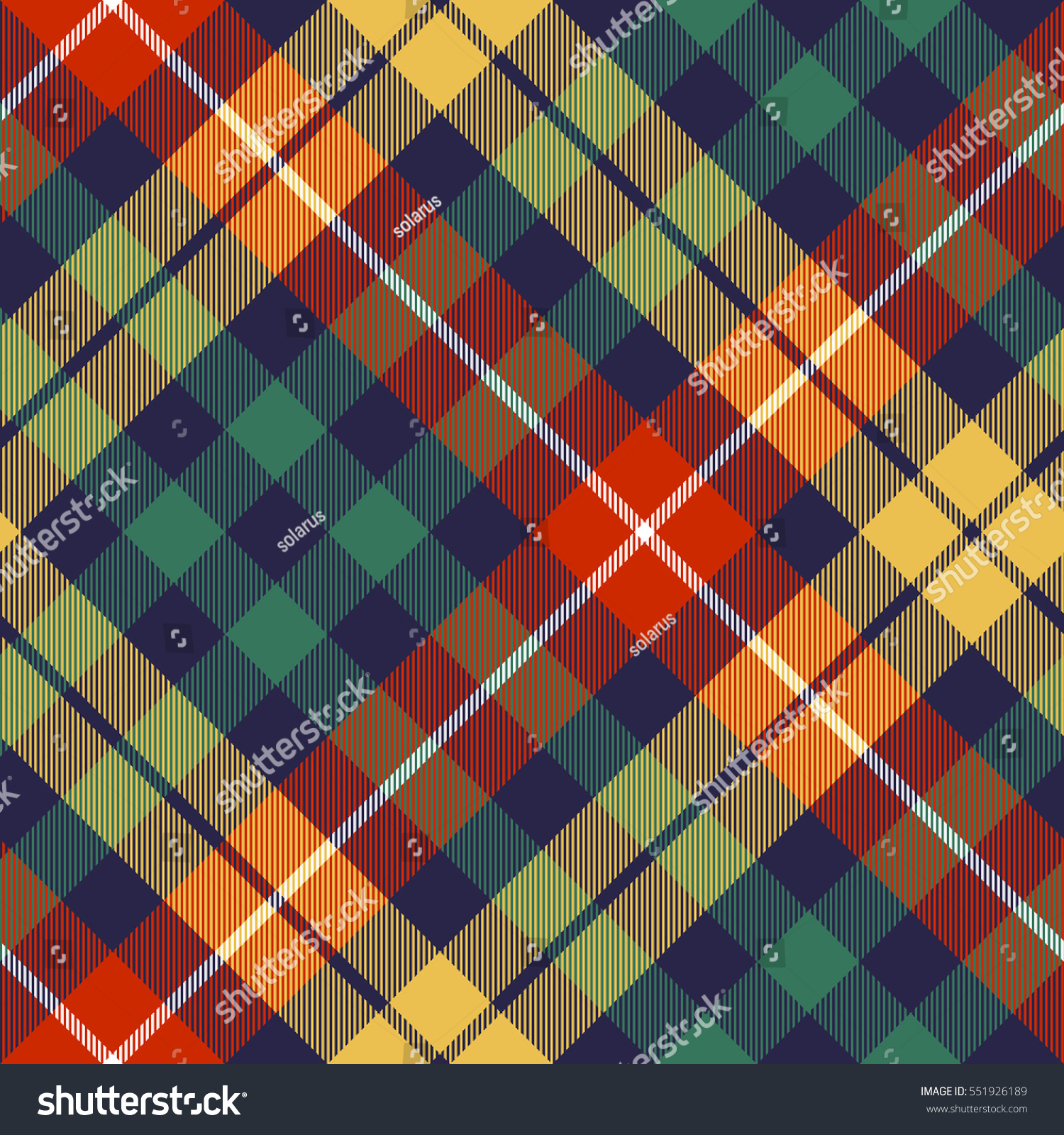 Colored Check Diagonal Seamless Fabric Texture Stock Vector (Royalty ...