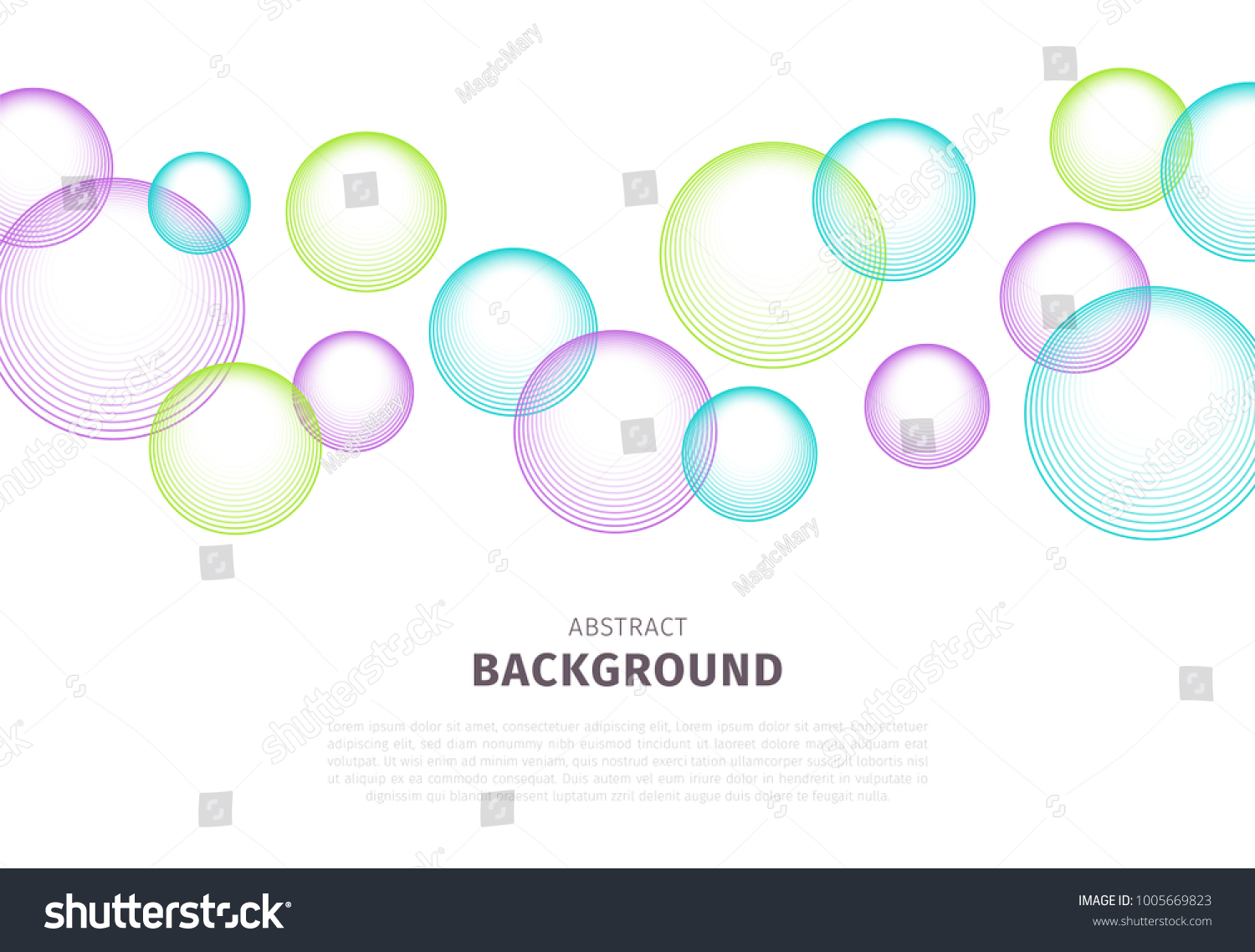 Colored Circles On White Abstract Background Stock Vector (Royalty Free ...