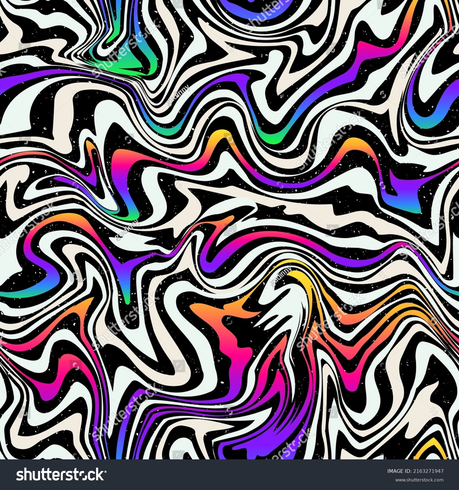 Colored Curved Line Seamless Texture Stock Vector (Royalty Free ...