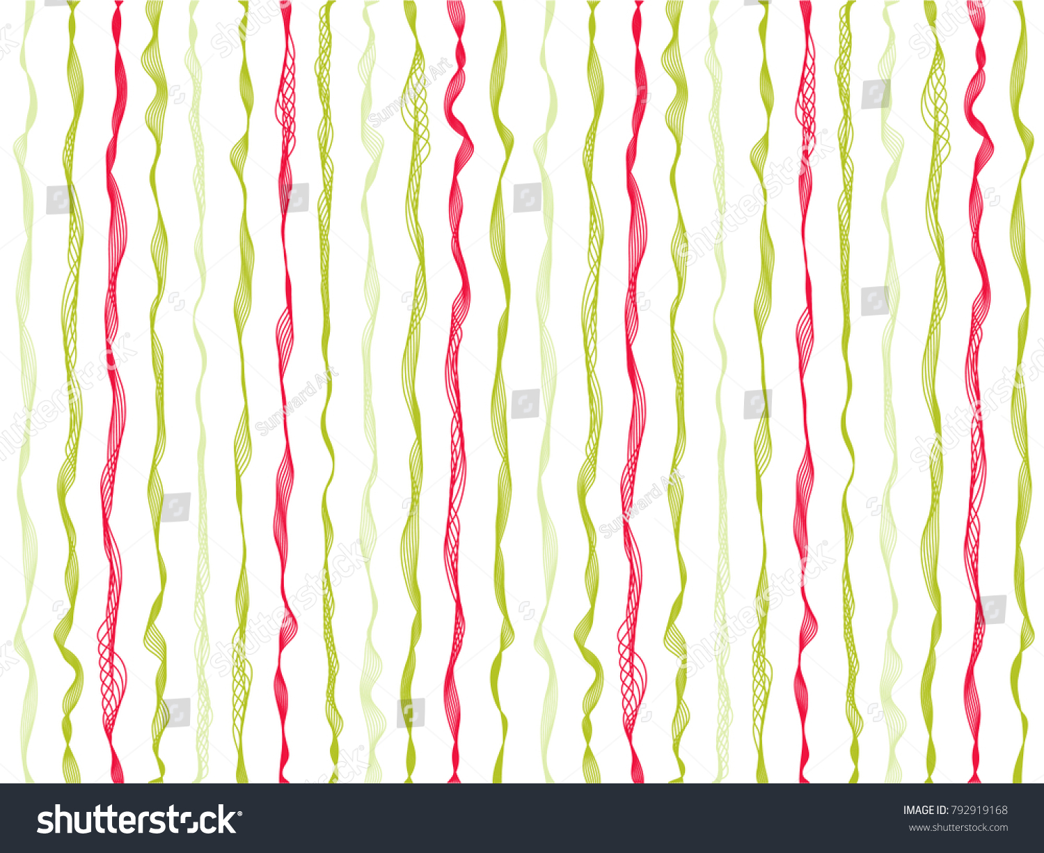 Colored Curved Stripes Vertical Lines Vector Stock Vector (Royalty Free ...