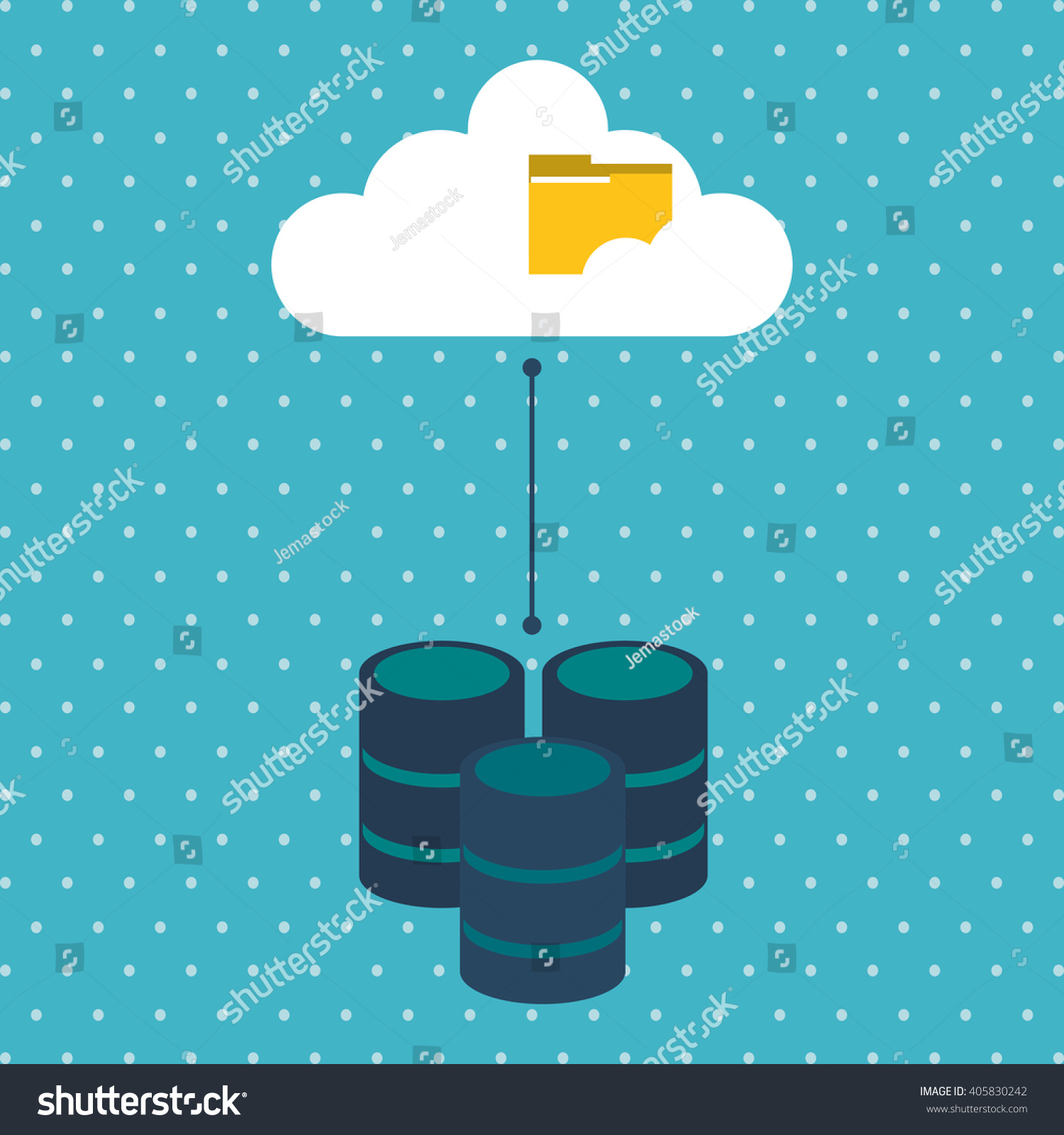 Colored Data Center Graphic Design Vector Stock Vector (Royalty Free ...