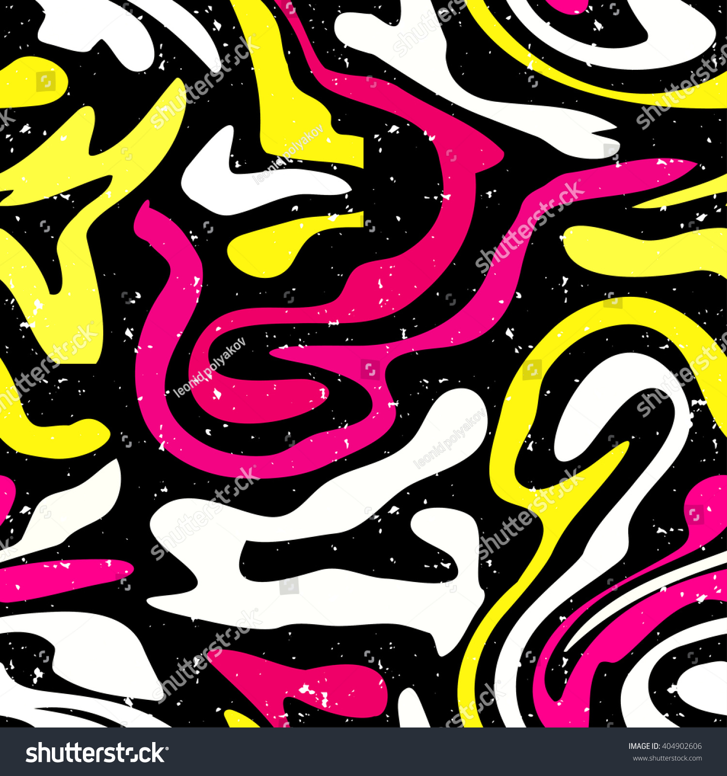 Colored Graffiti Seamless Texture Vector Illustration 库存矢量图（免版税 ...