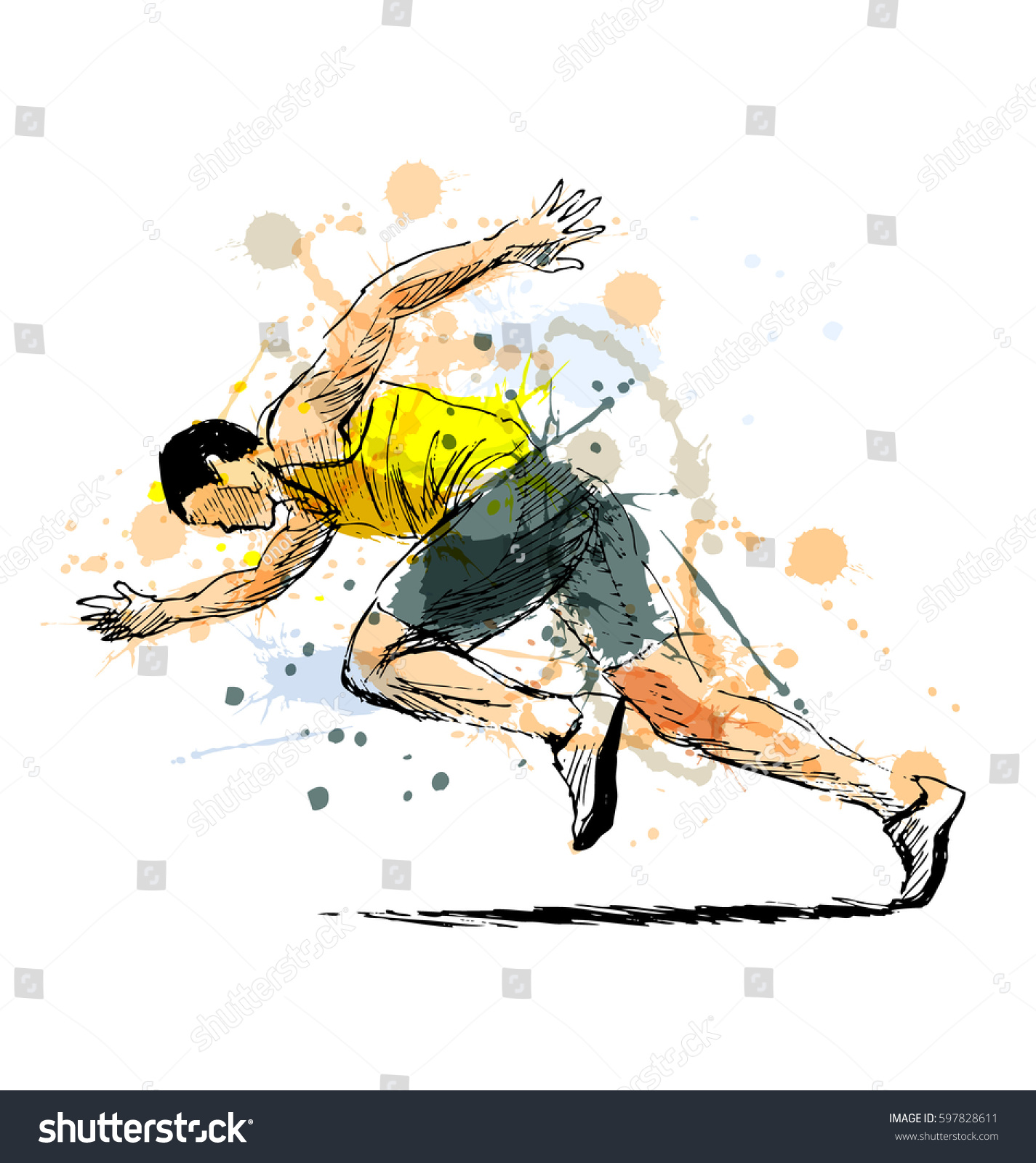 50,976 Athlete sketch Images, Stock Photos & Vectors | Shutterstock