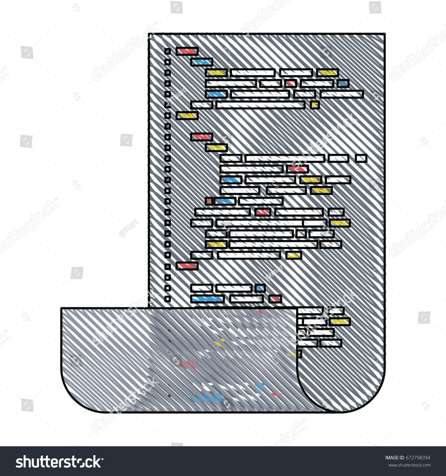 Colored Pencil Silhouette Gray Sheet Printed Stock Vector (Royalty Free) 672798394 | Shutterstock