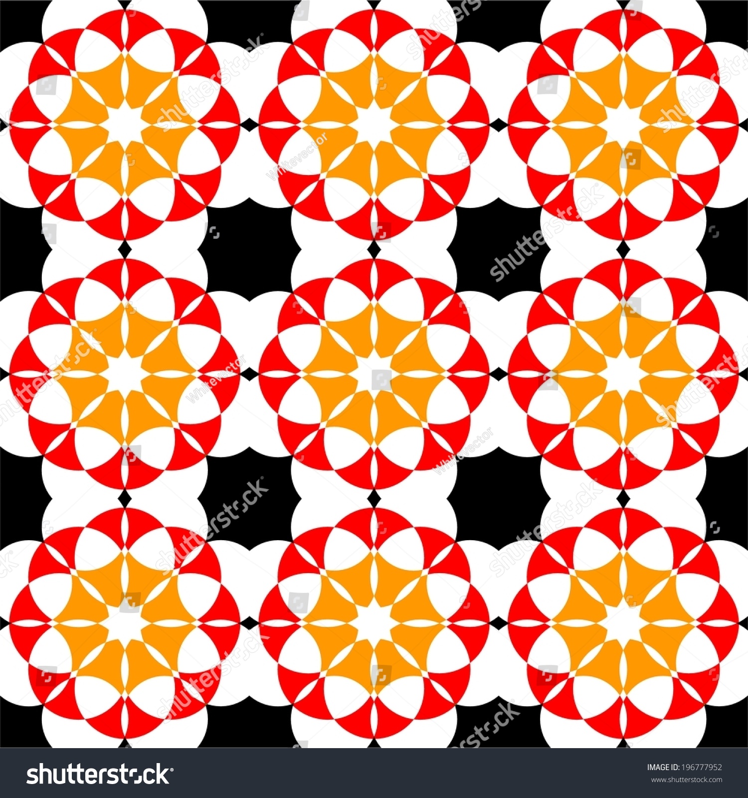Colored Tiles Complex Circular Pattern Stock Vector (Royalty Free ...