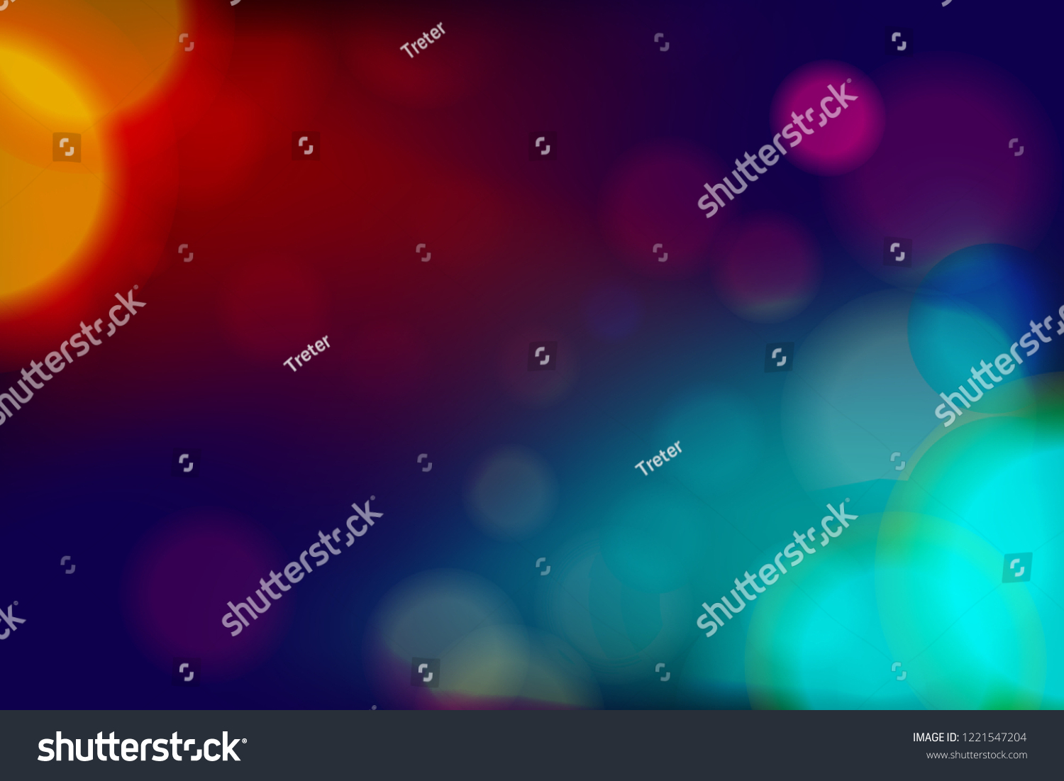 Colorful Abstract Bokeh Party Background Isolated Stock Vector (Royalty ...