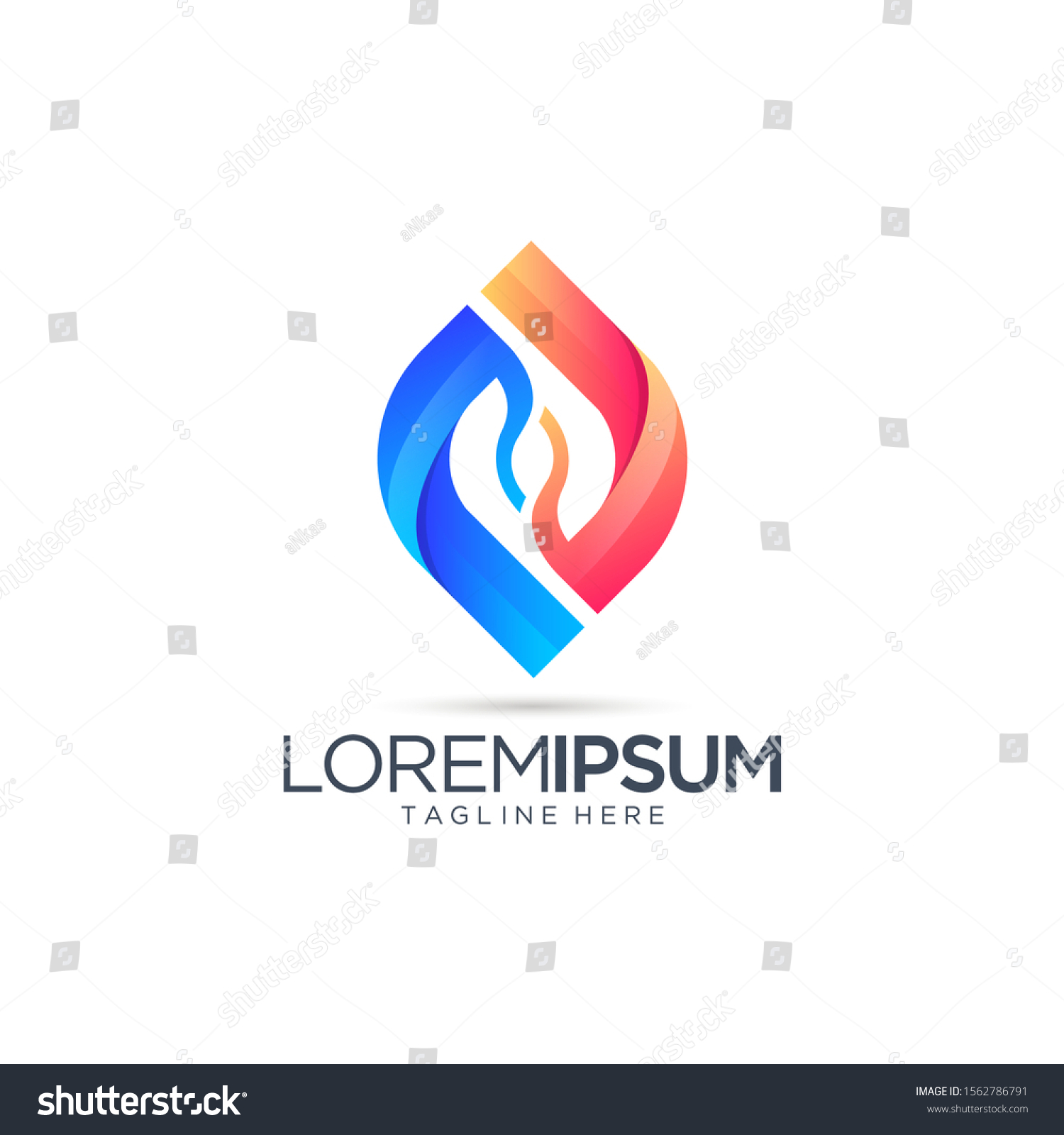 Colorful Abstract Logo Design Vector Template Stock Vector (Royalty ...
