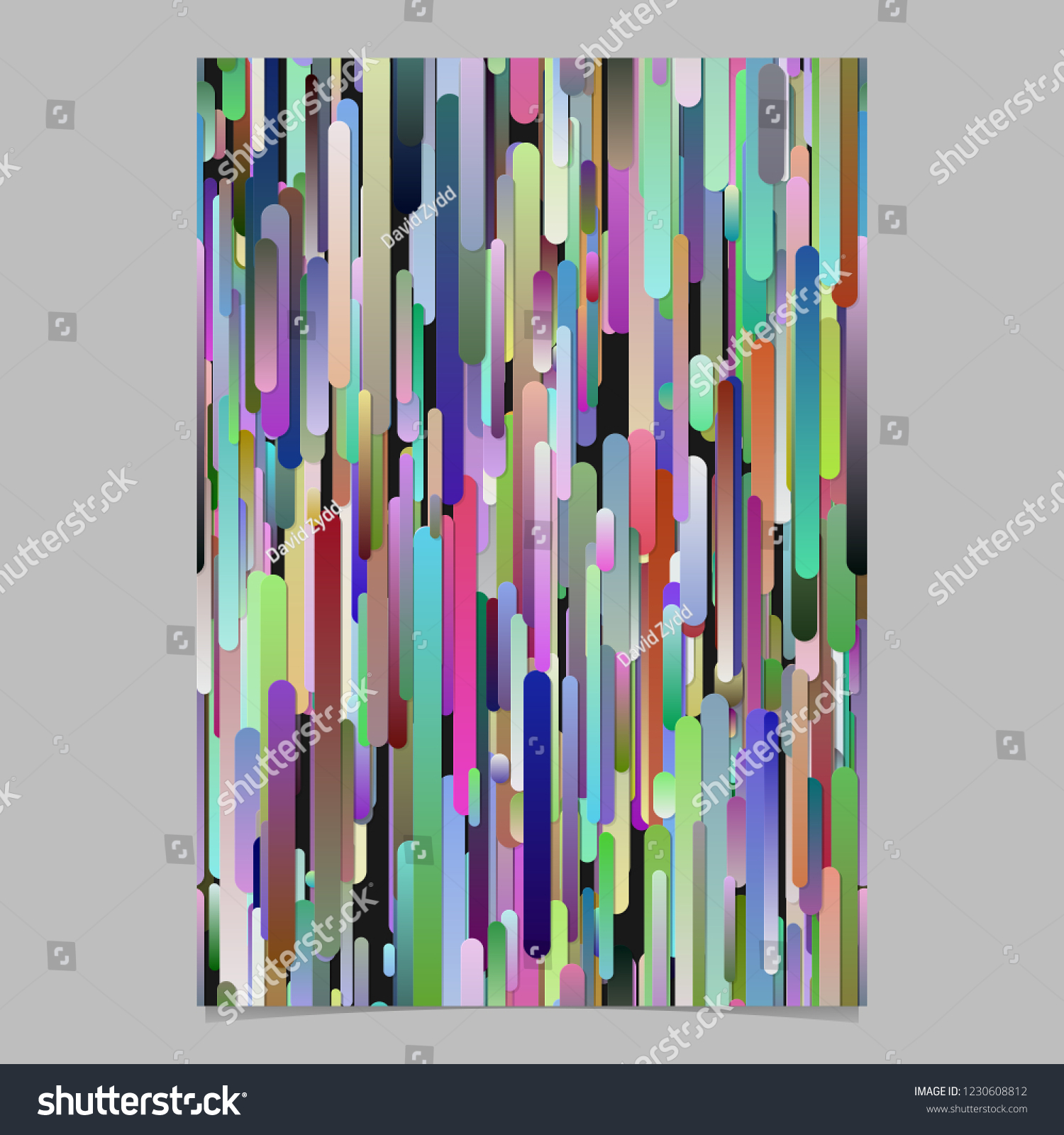 Colorful Abstract Modern Vertical Gradient Rounded Stock Vector (Royalty Free) 1230608812 ...