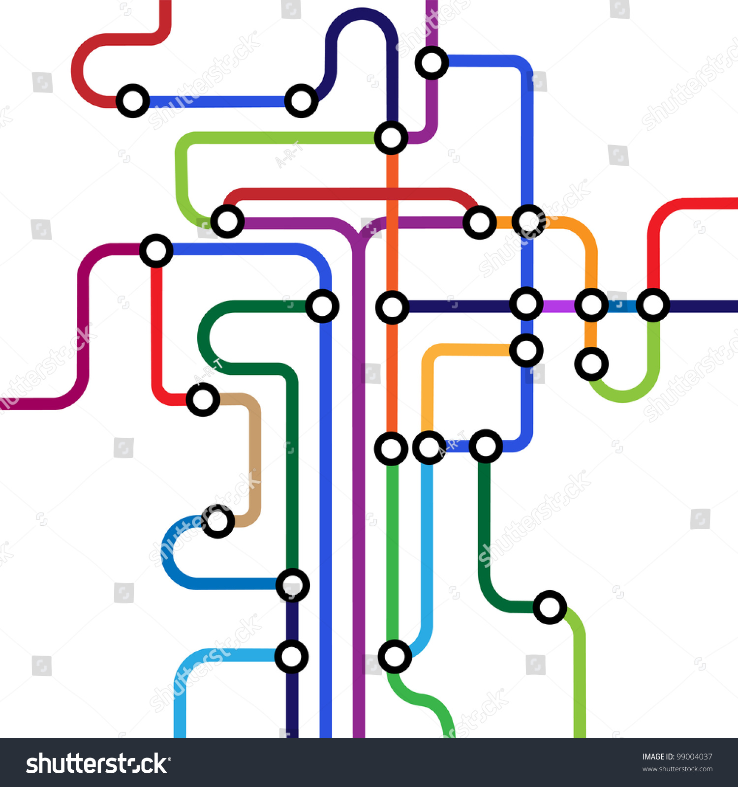 Subway map vector : 4 256 images, photos et images vectorielles de ...