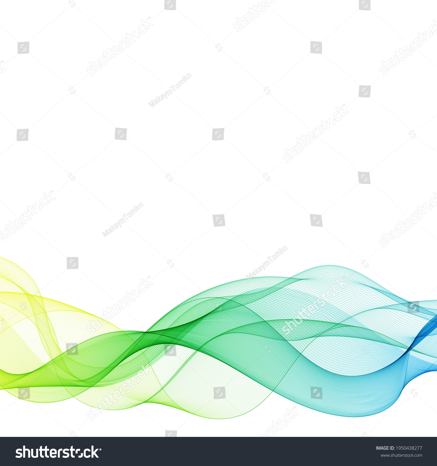 Colorful Abstract Wave Layout Presentation Stock Vector (Royalty Free ...