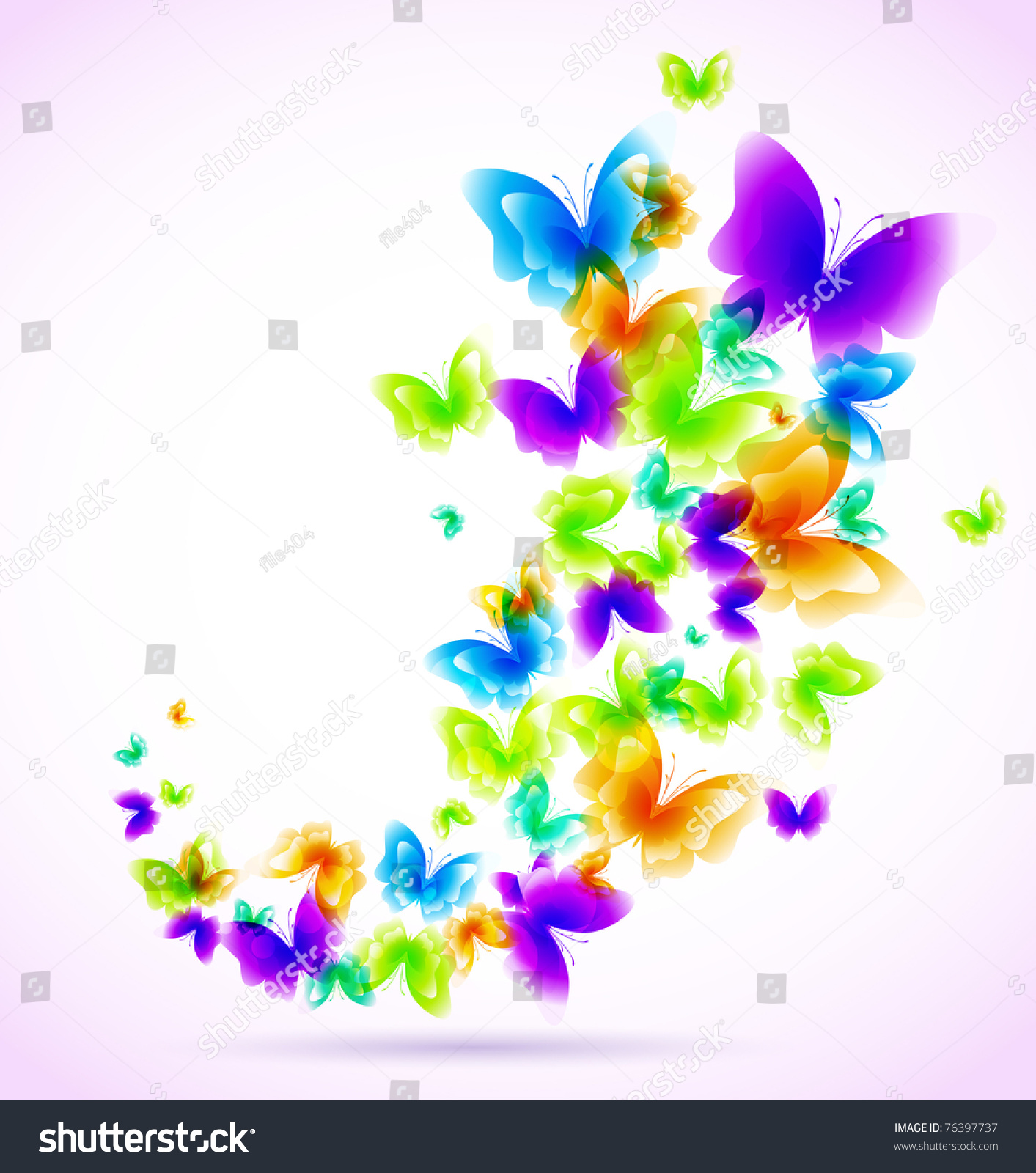 Colorful Background Butterfly Vector Stock Vector (Royalty Free ...