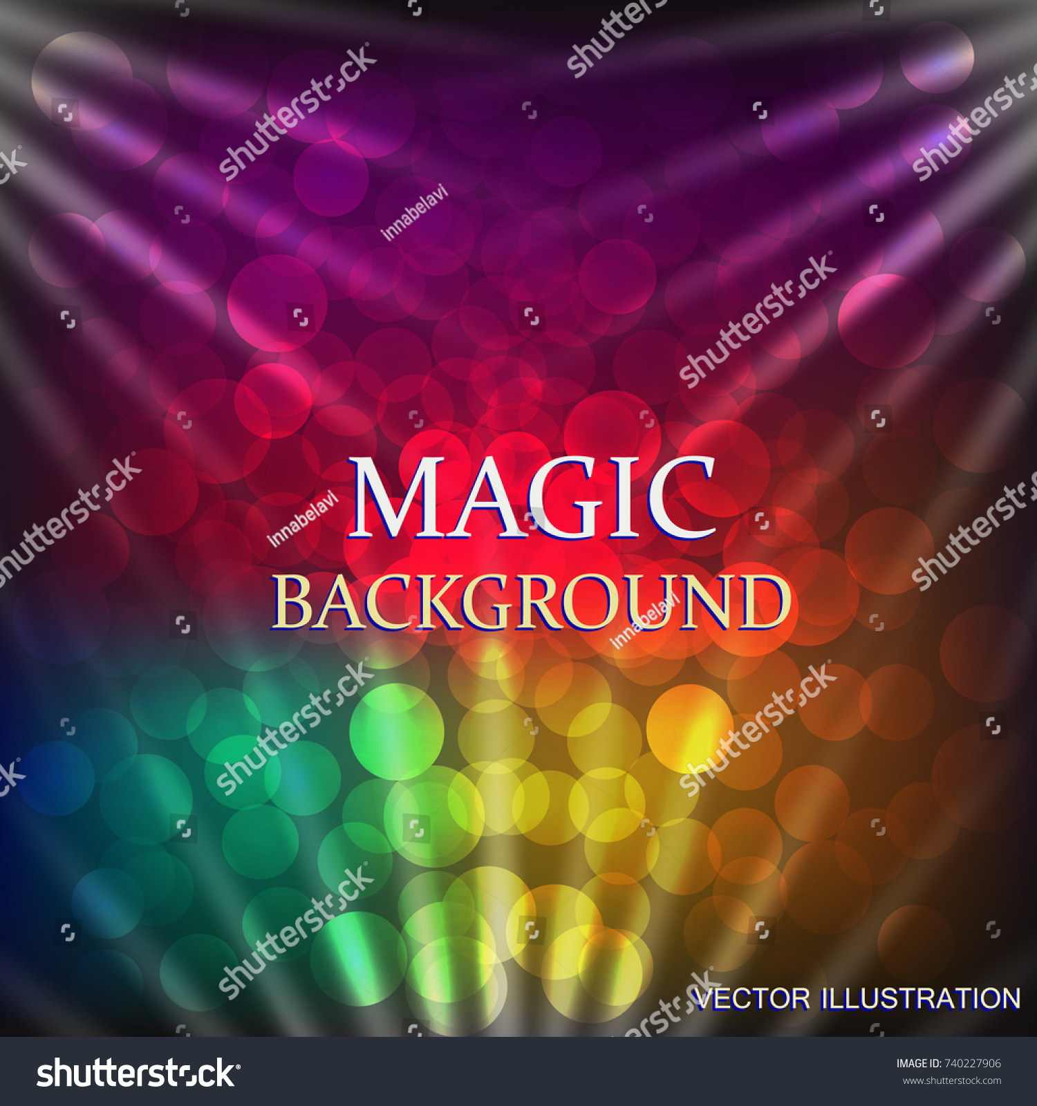 Colorful Background Light Effect Magical Background Stock Vector ...