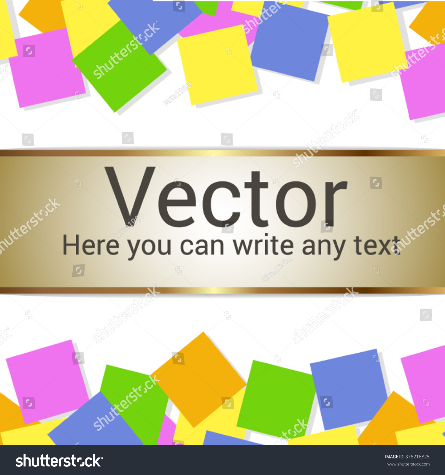 Colorful Blank Background Stock Vector (Royalty Free) 376216825