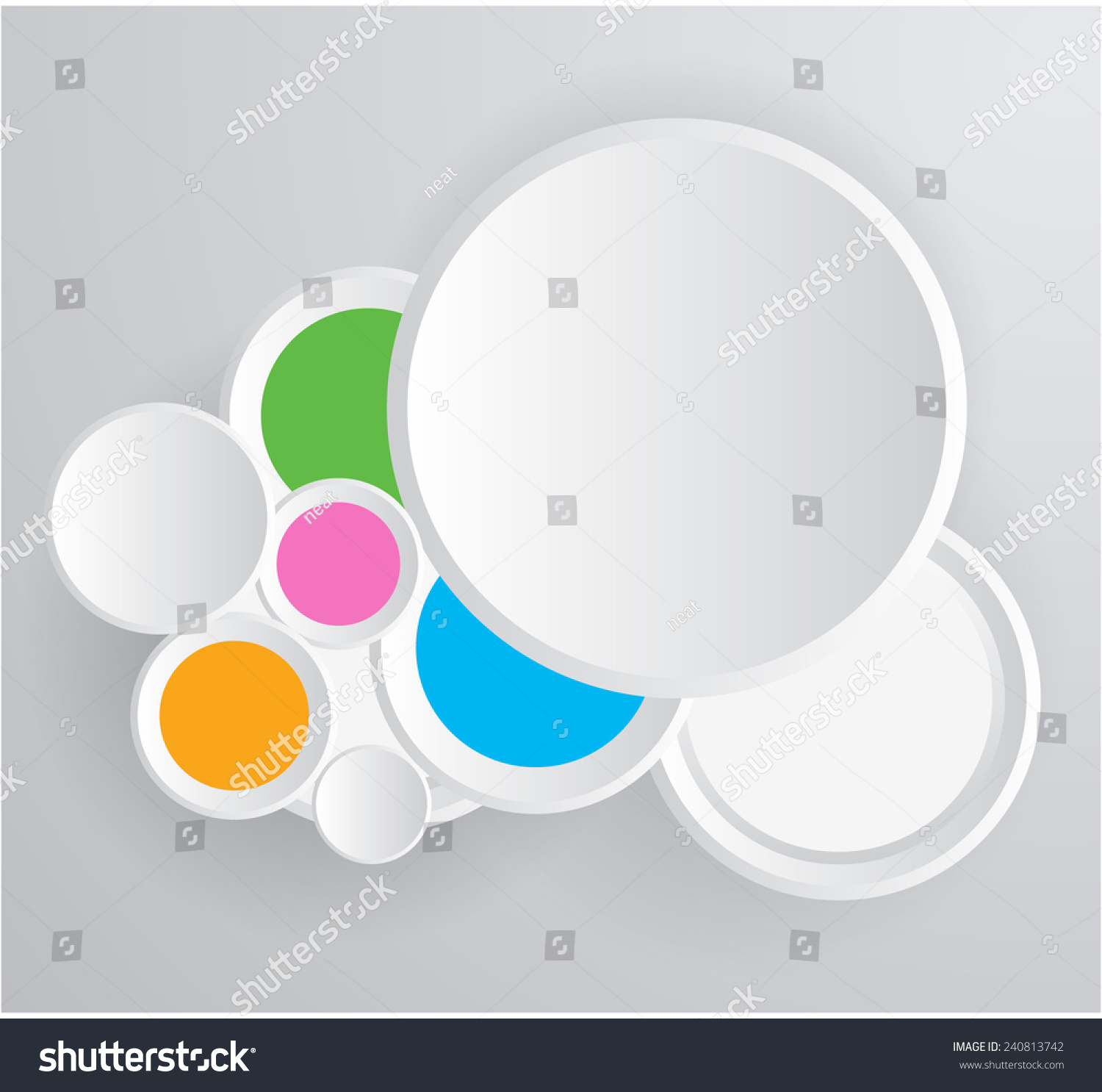 Colorful Blank Background Vector Design Concept Stock Vector (Royalty ...