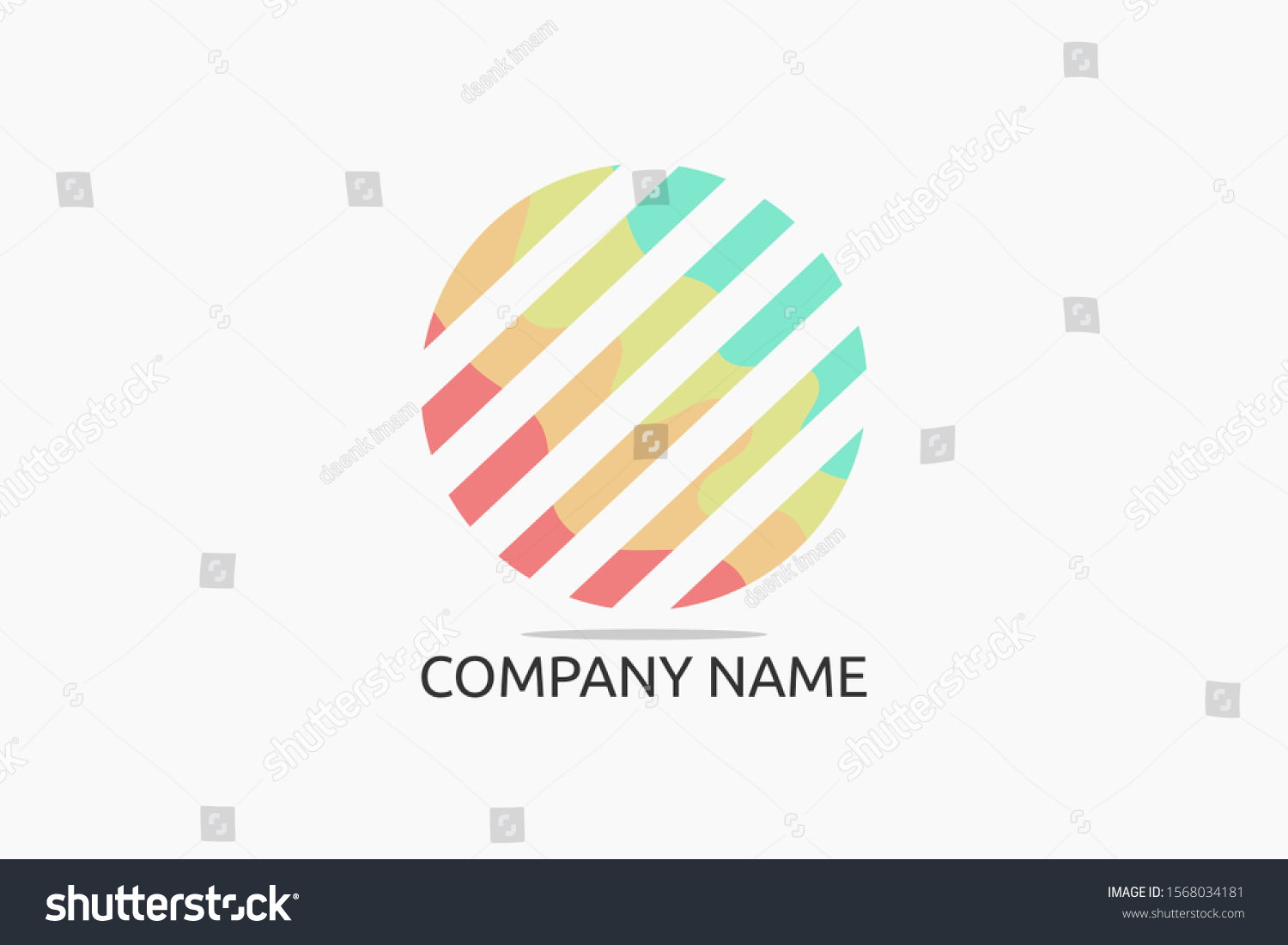 Colorful Circle Broken Logo Design Stock Vector (Royalty Free ...