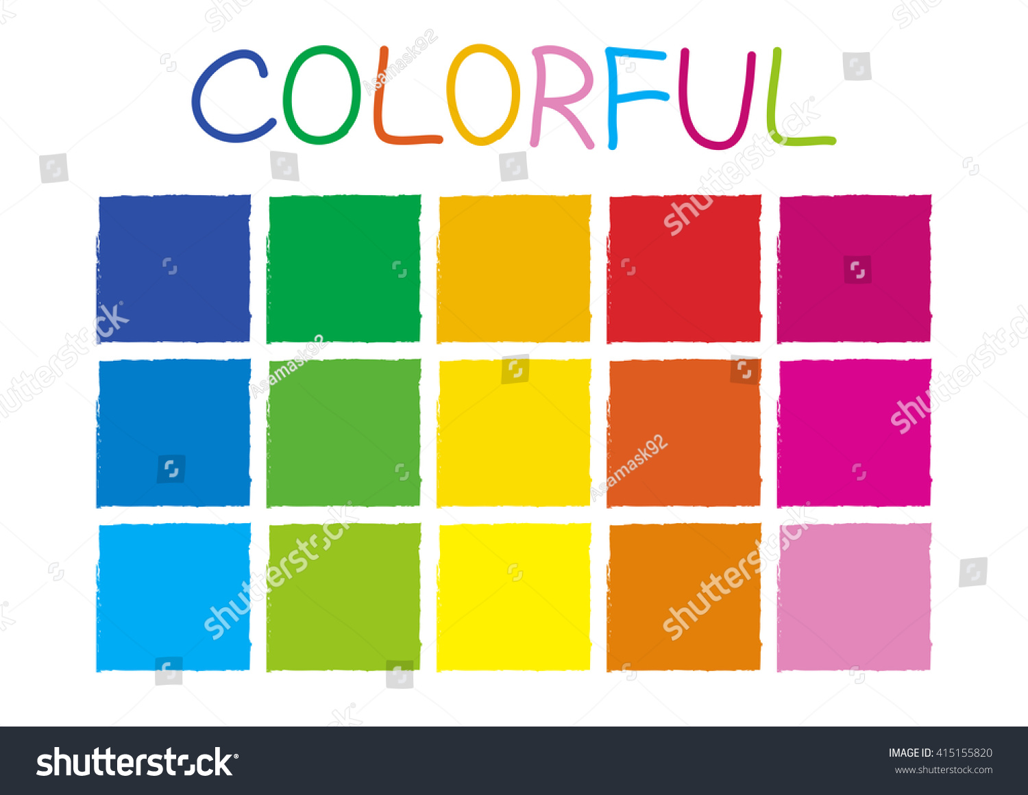 Colorful Color Tone Without Code Vector Stock Vector (Royalty Free ...