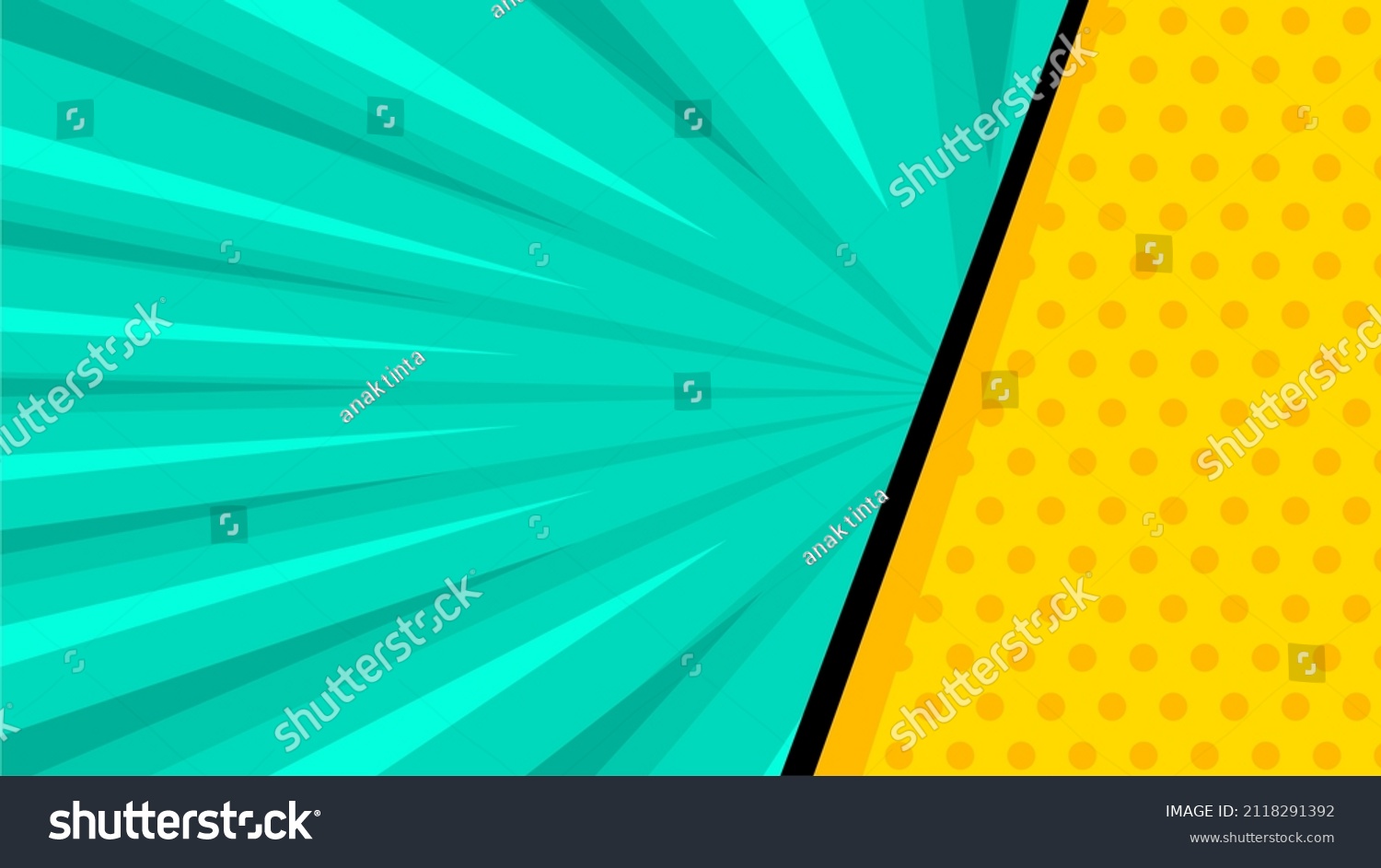 Colorful Comic Video Thumbnail Template Background Stock Vector ...