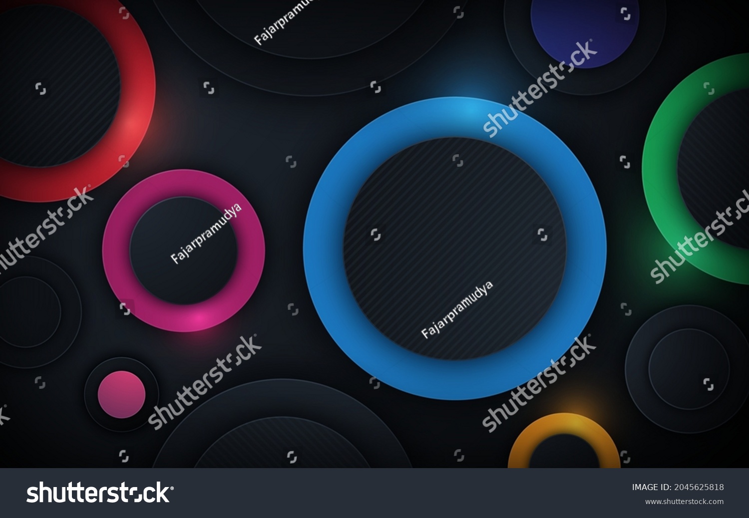 Colorful 3d Circle Shape Dimension Layers Stock Vector (Royalty Free ...