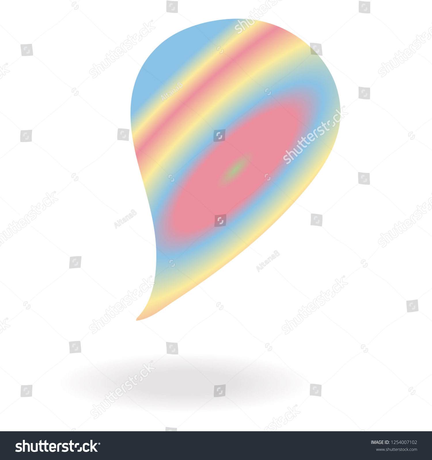 Colorful Drop Vector Icon Eps 10 Stock Vector (Royalty Free) 1254007102 ...