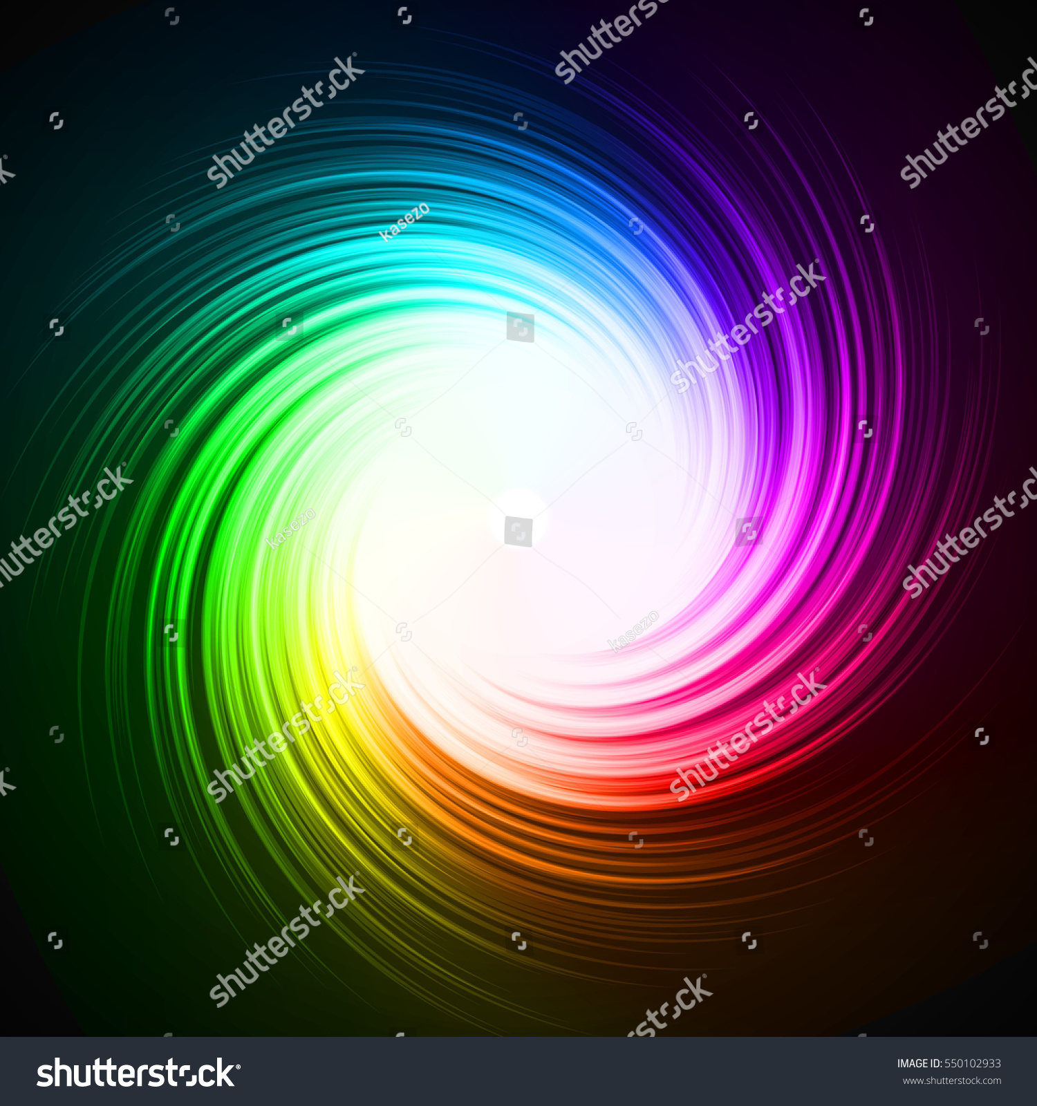 Colorful Energy Vortex Stock Vector (Royalty Free) 550102933