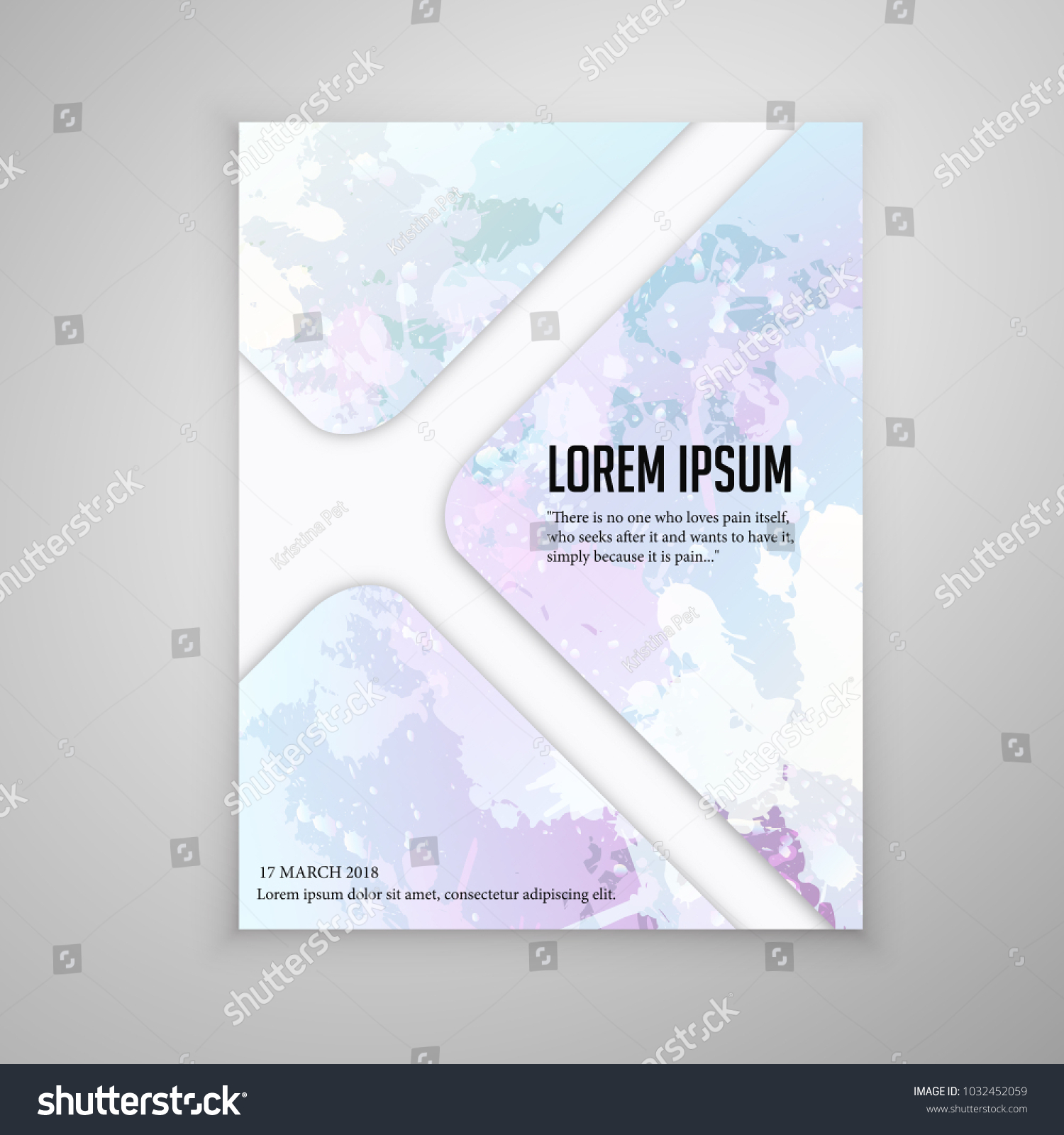 Colorful Flyer Template Stock Vector (Royalty Free) 1032452059