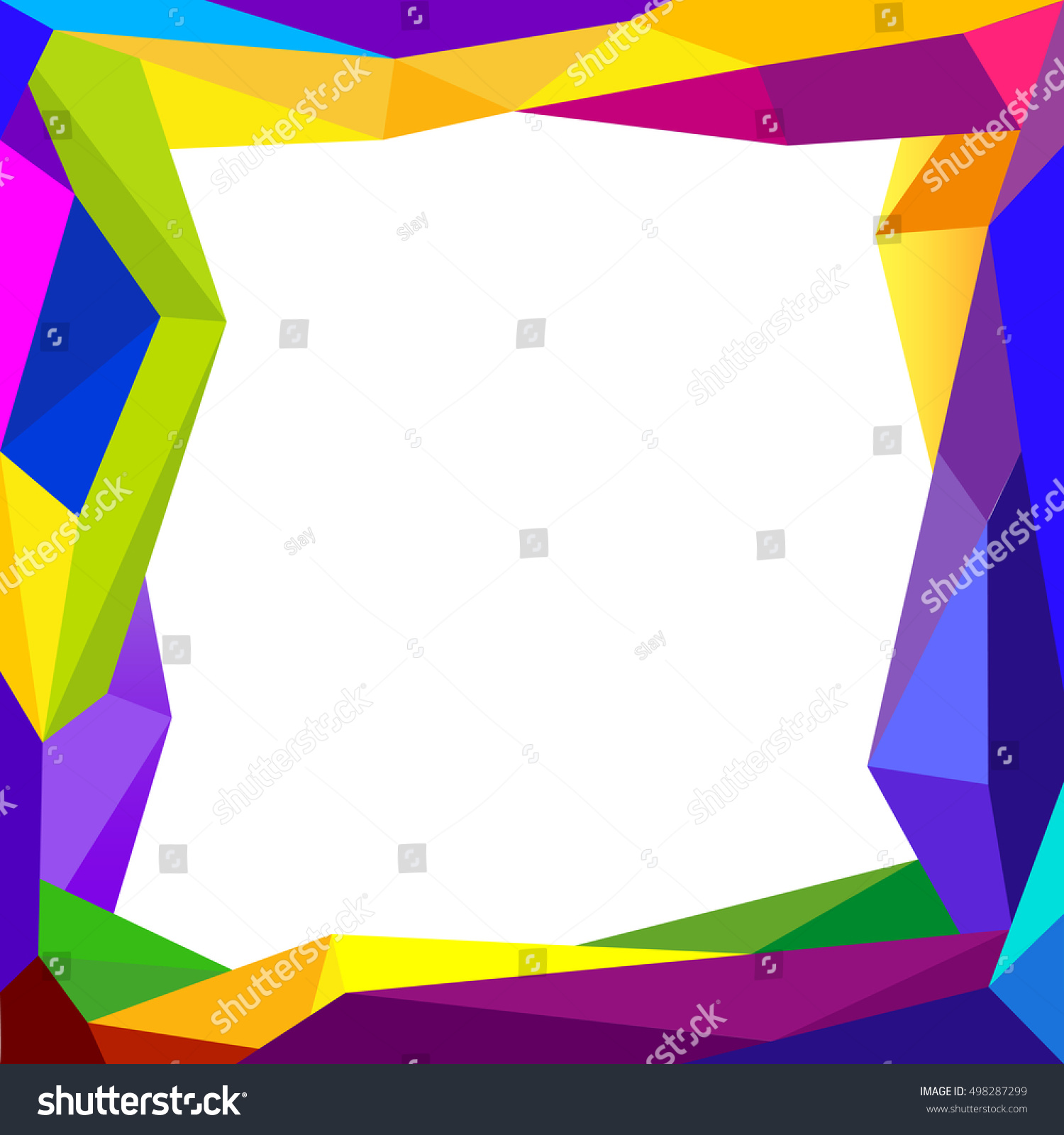 Colorful Frame Blank Background Design Concept Stock Vector (Royalty ...