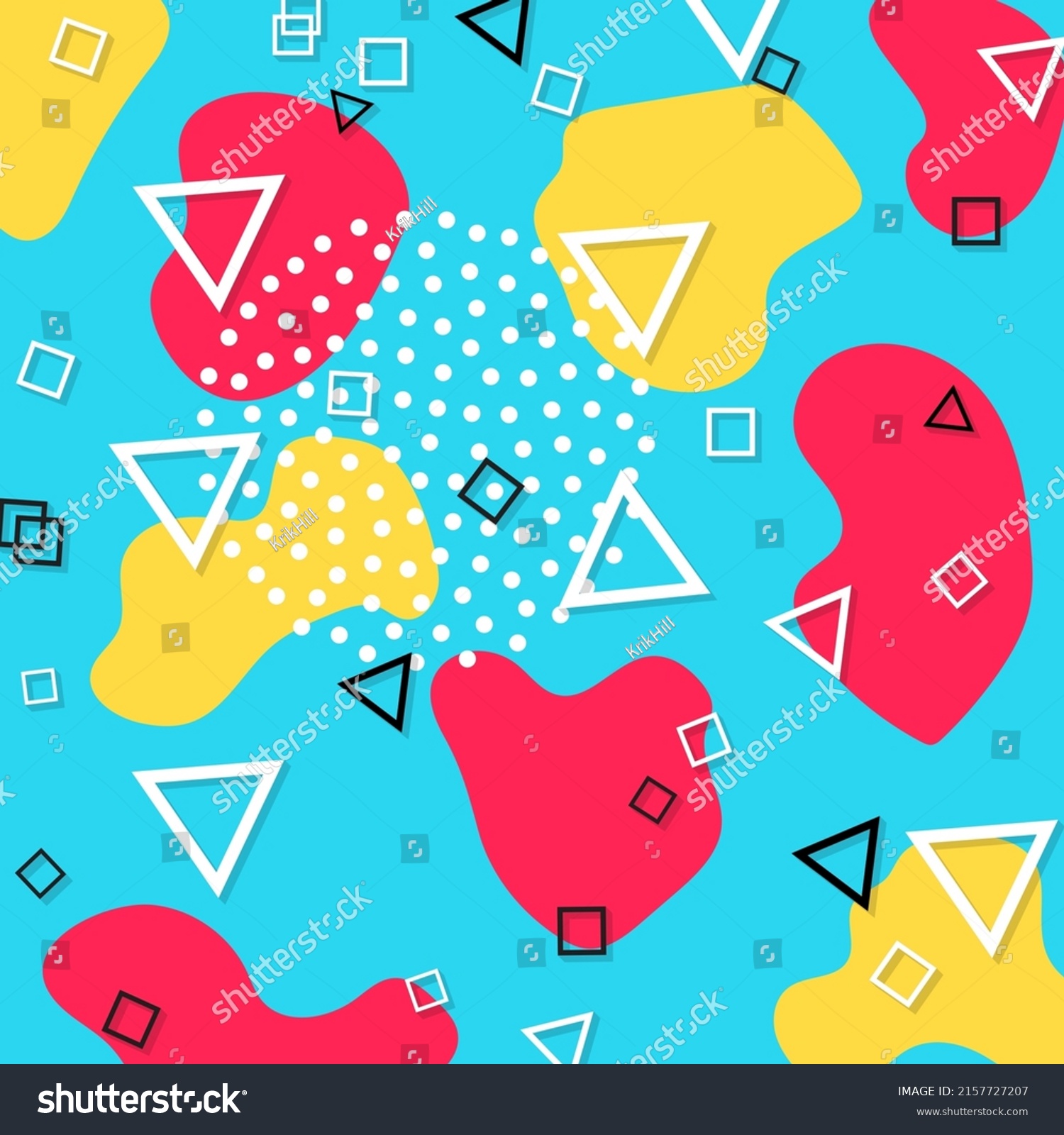 Colorful Funky Background 90s Pattern Colour Stock Vector (Royalty Free ...