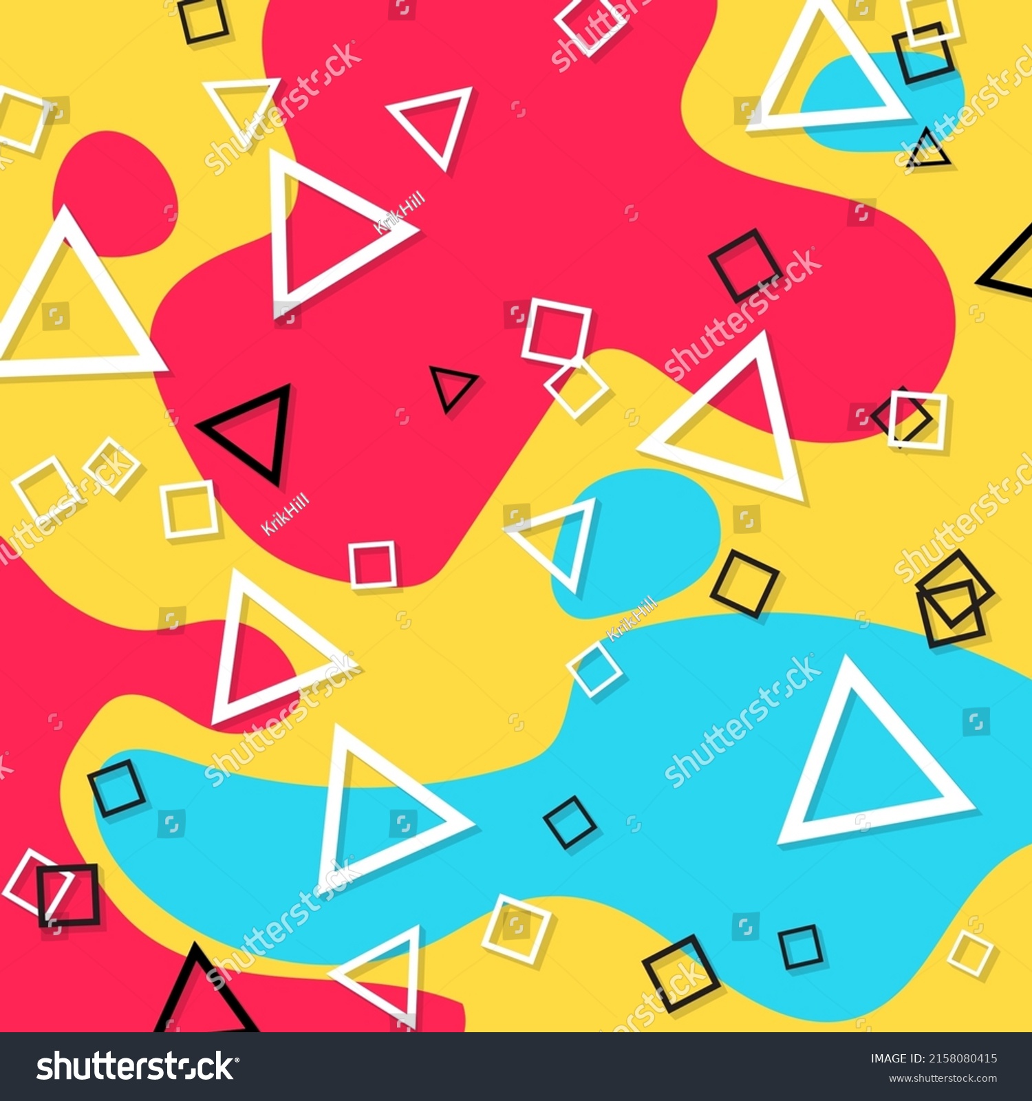 Colorful Funky Background 90s Pattern Colour Stock Vector (Royalty Free ...
