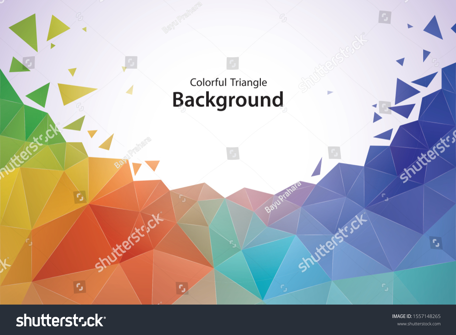 Colorful Geometric Triangle Background Vector Eps Stock Vector (Royalty ...